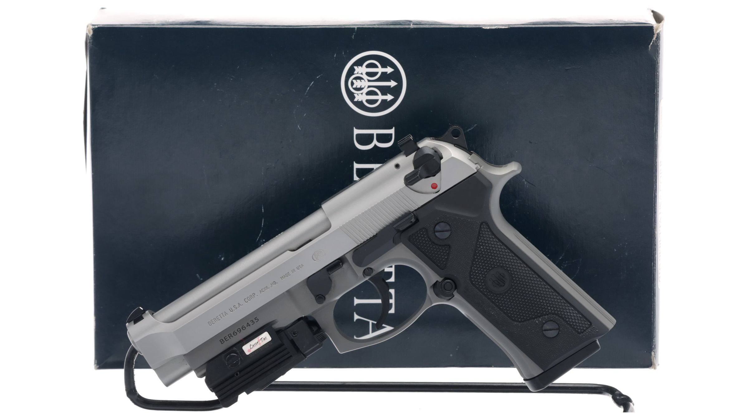 Beretta Model 92FS Vertec Inox Semi-Automatic Pistol with Box | Rock ...