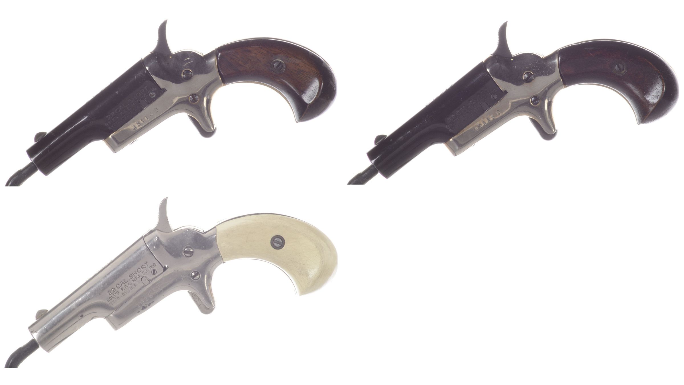 Three Colt Fourth Model Single Shot Derringers | Rock Island Auction