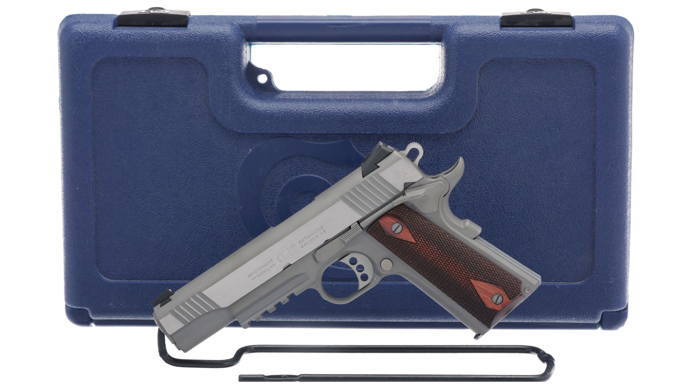 Colt Government Model Rail Gun Semi-Automatic Pistol with Case | Rock ...