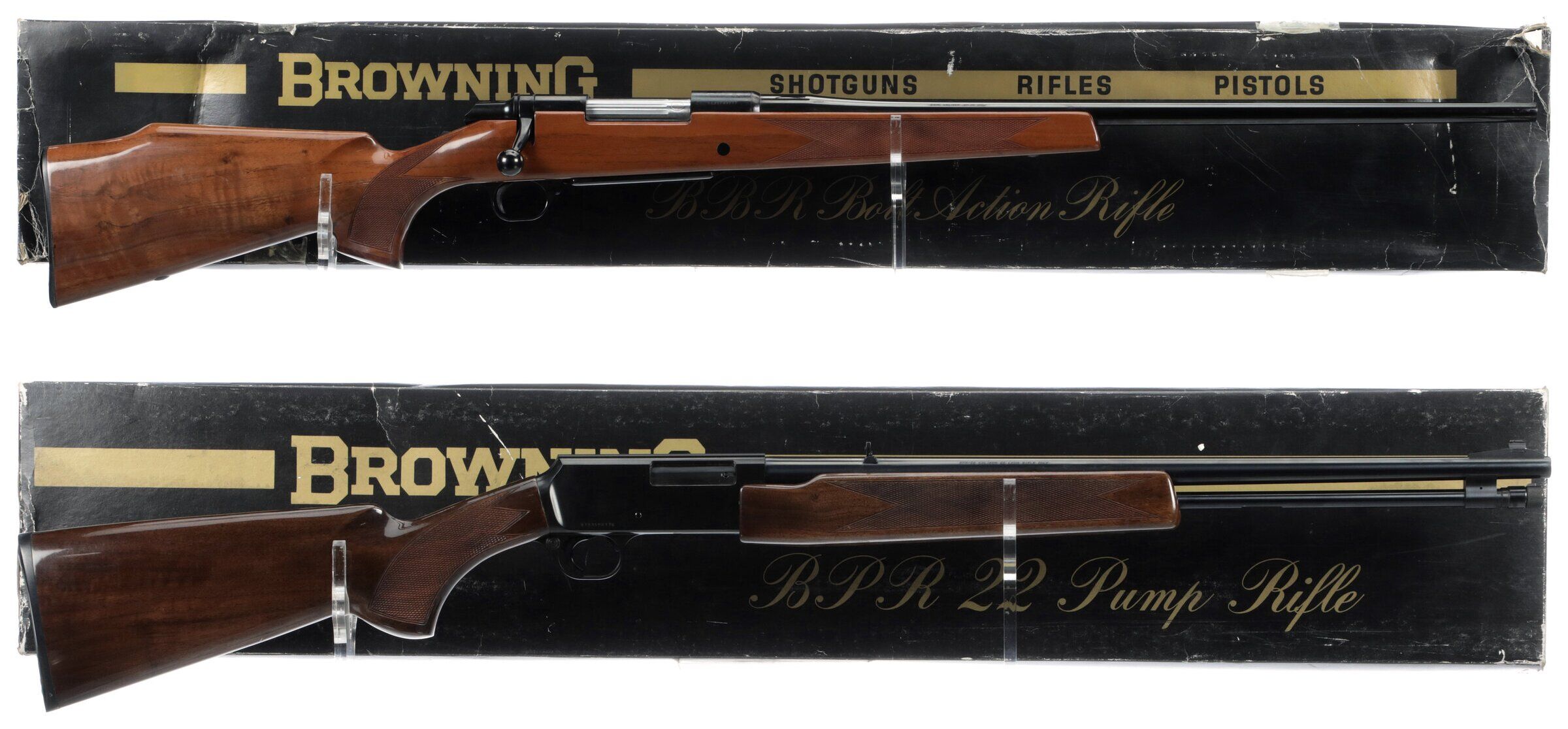 Two Browning Rifles with Boxes | Rock Island Auction