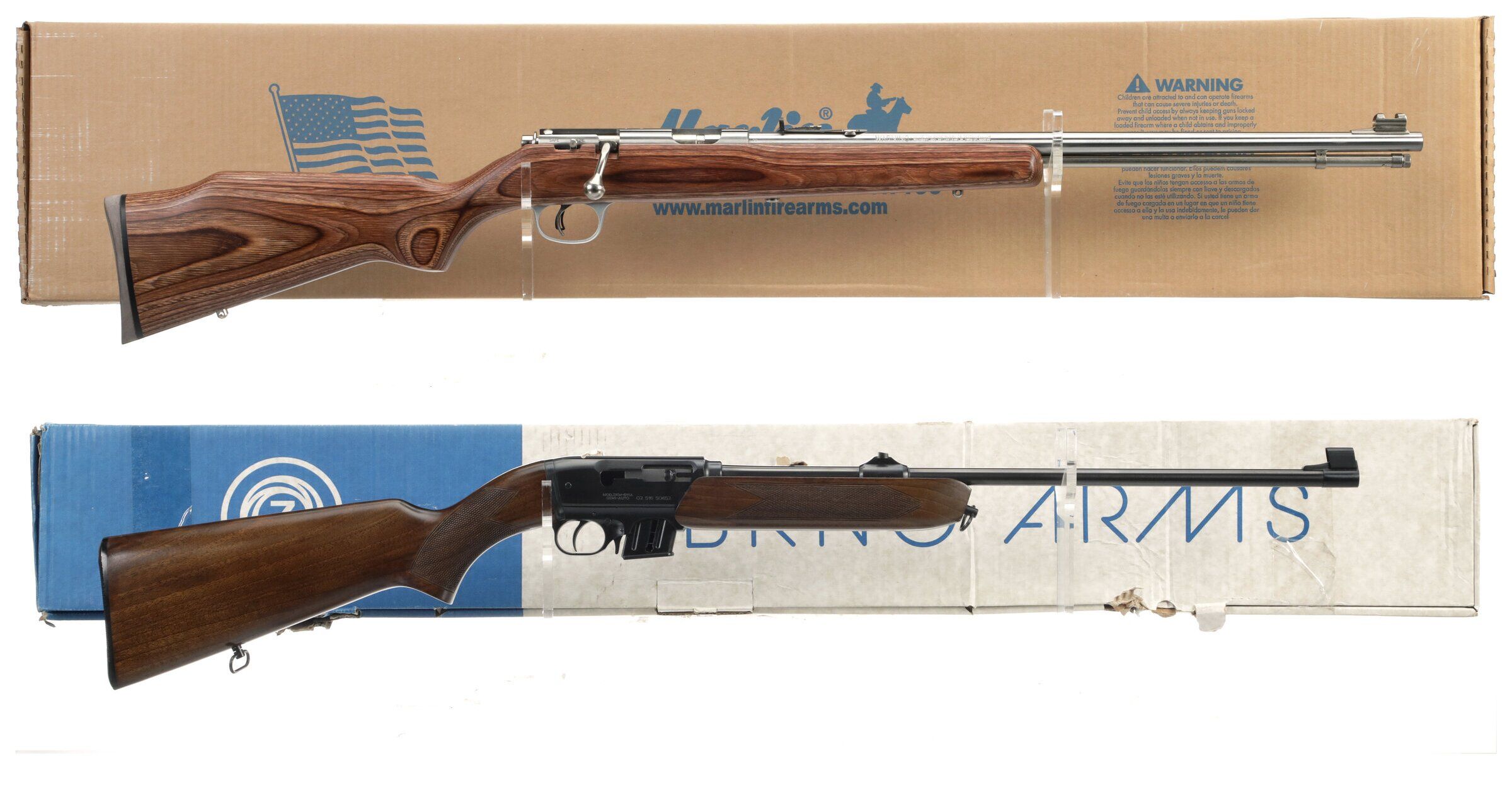 Two Rifles with Boxes | Rock Island Auction