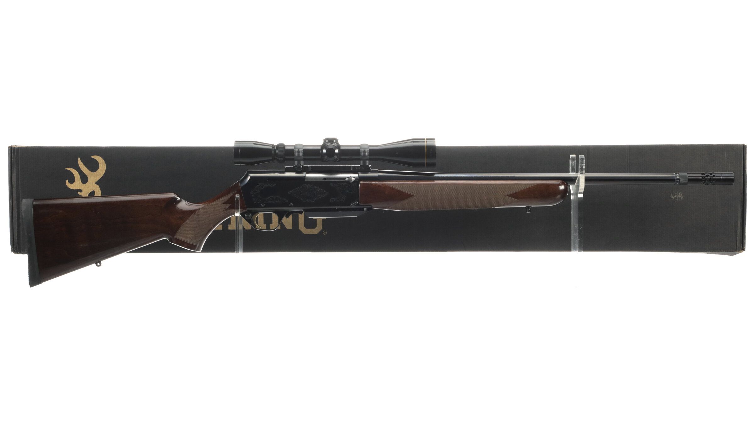 Browning BAR Mark II Safari Rifle with Box and Leupold Scope | Rock ...