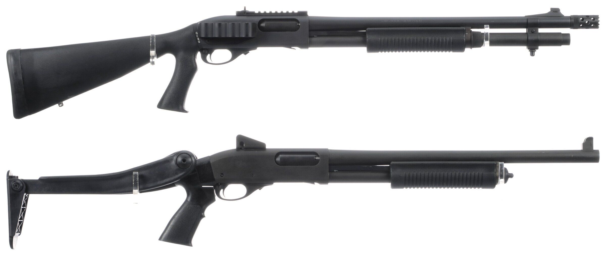 Two Remington Model 870 Slide Action Shotguns | Rock Island Auction