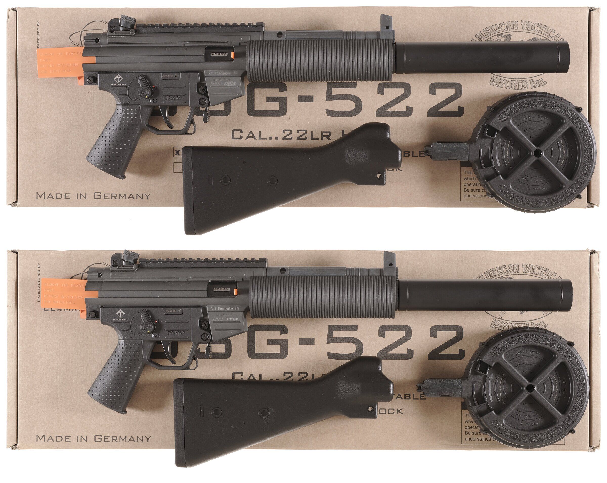 Two Consecutive German Sports Group GSG-522 Rifles with Boxes | Rock ...