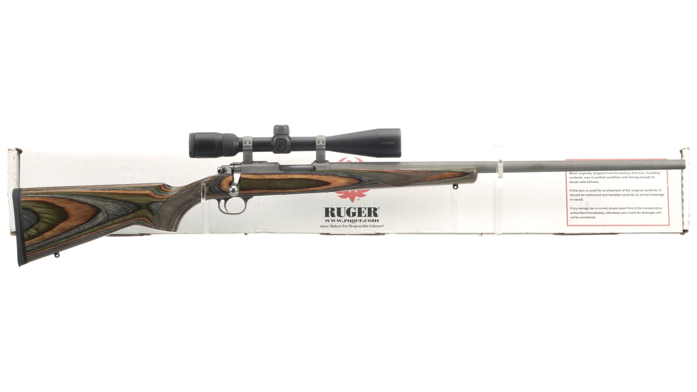 Ruger All-Weather 77/17 Bolt Action Rifle with Box and Scope | Rock ...