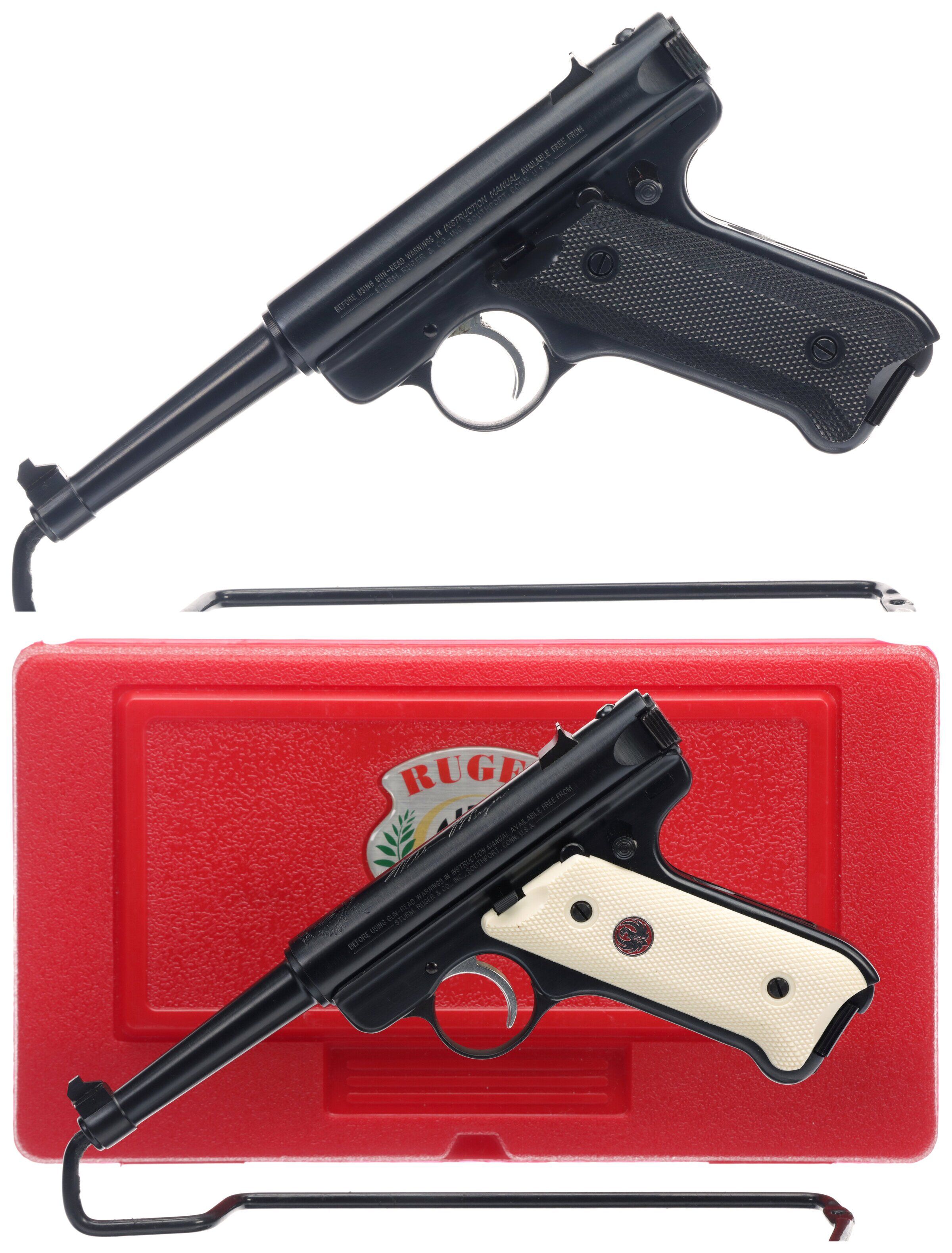 Two Ruger MK II Semi Automatic Pistols Rock Island Auction two-ruger-mk-ii-semi-automatic-pistols-rock-island-auction