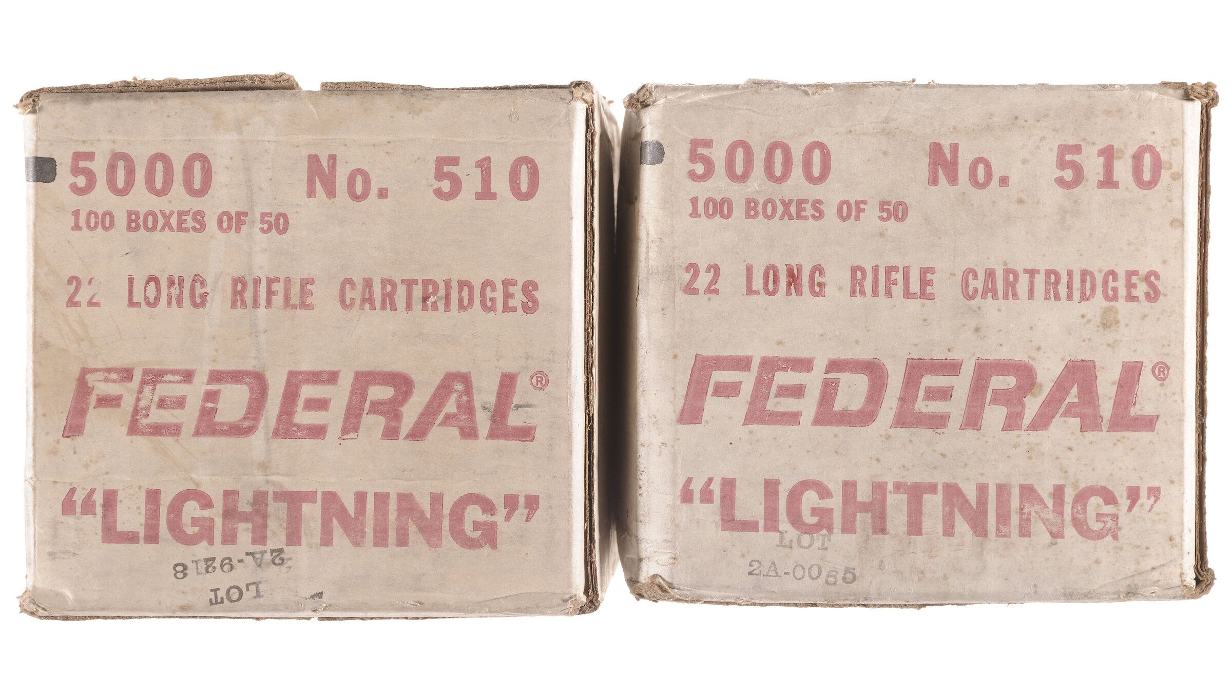 Two Cases of Federal Lightning .22 Long Rifle Ammunition | Rock Island ...