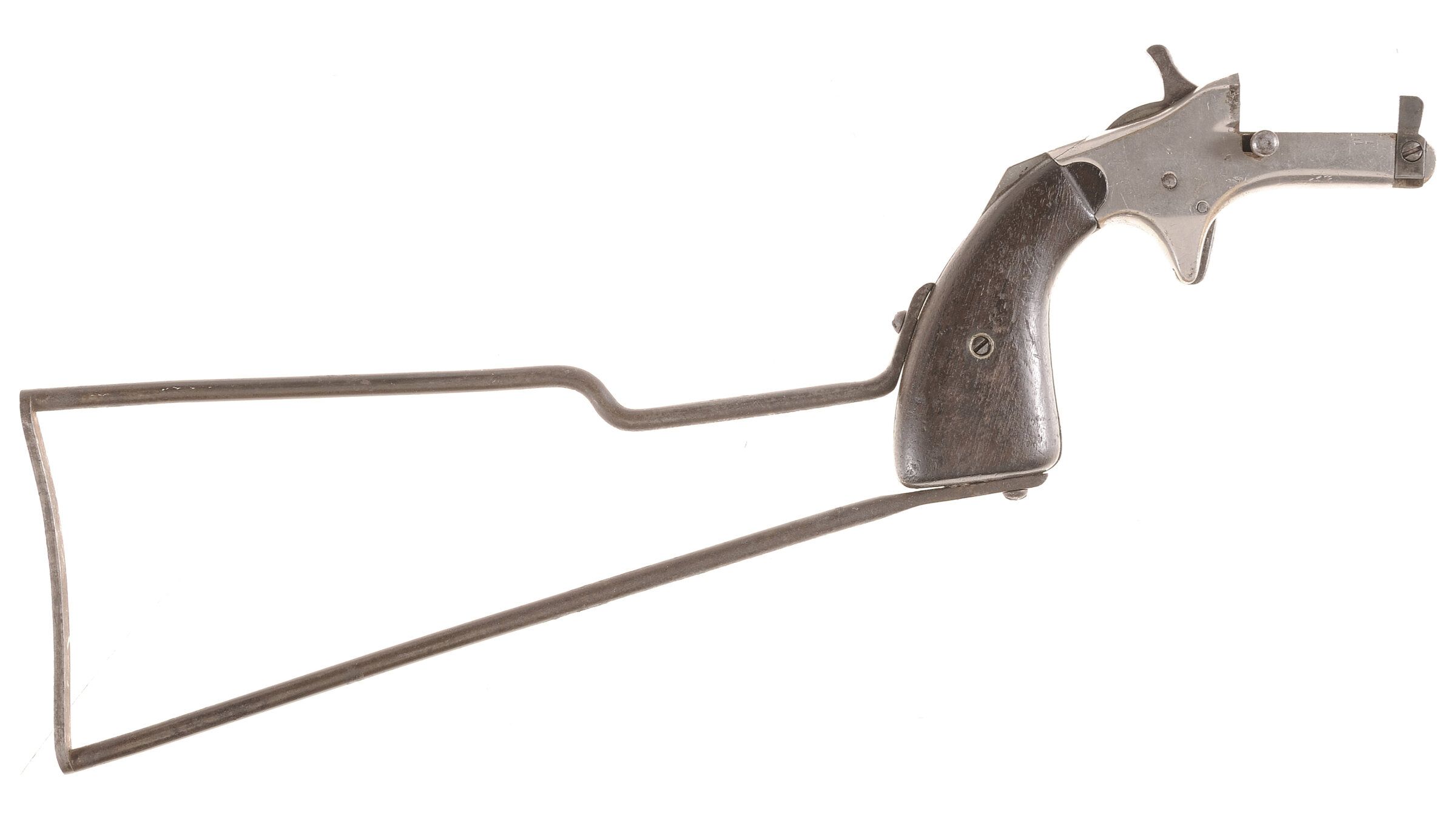 Unmarked Pocket Rifle Single Shot Frame with Stock | Rock Island Auction