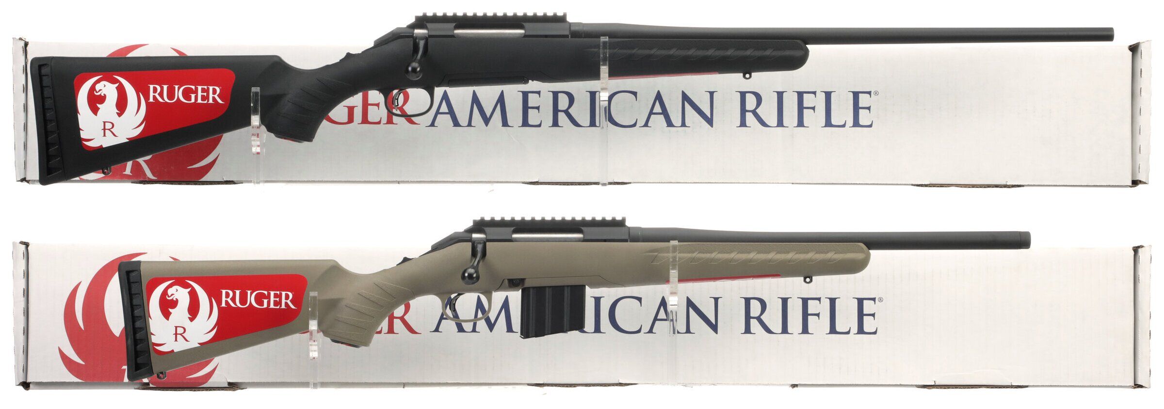 Two Ruger American Bolt Action Rifles with Boxes | Rock Island Auction