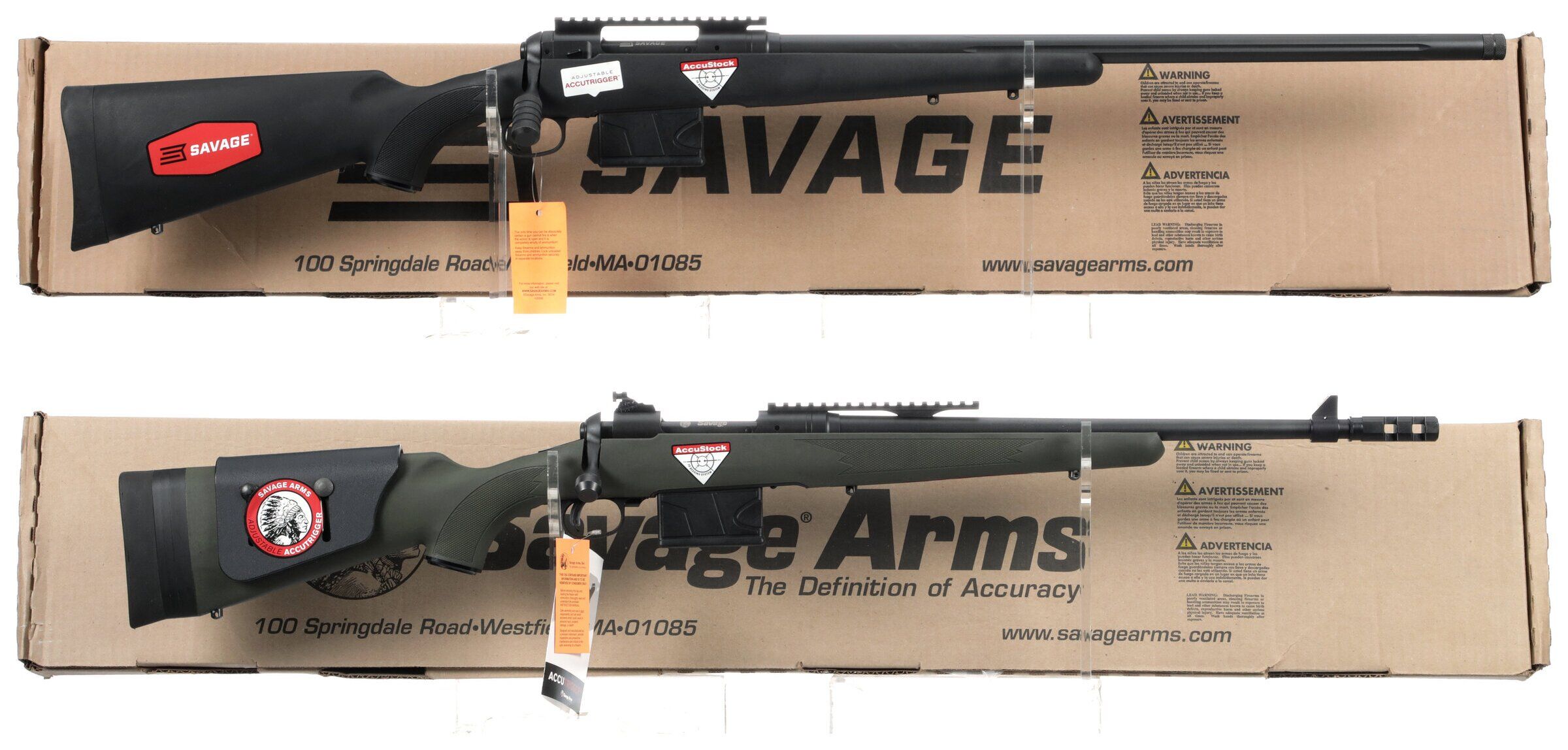 Two Savage Bolt Action Rifles with Boxes | Rock Island Auction