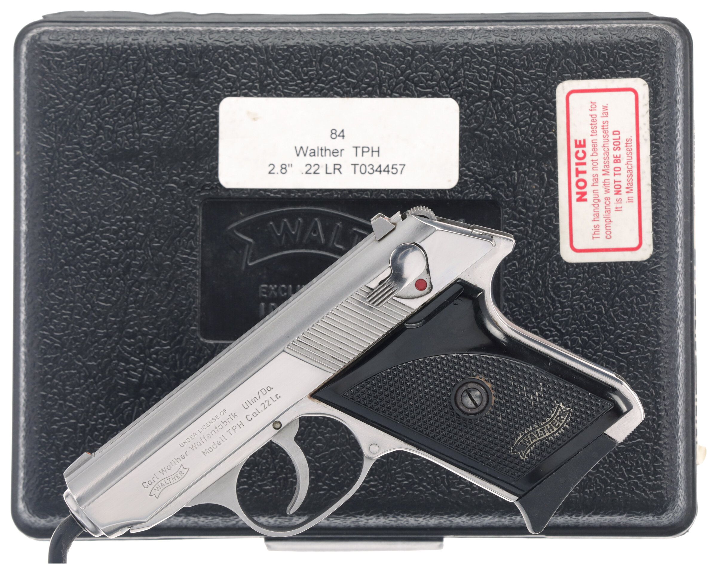 Walther/Interarms TPH Semi-Automatic Pistol with Case | Rock Island Auction