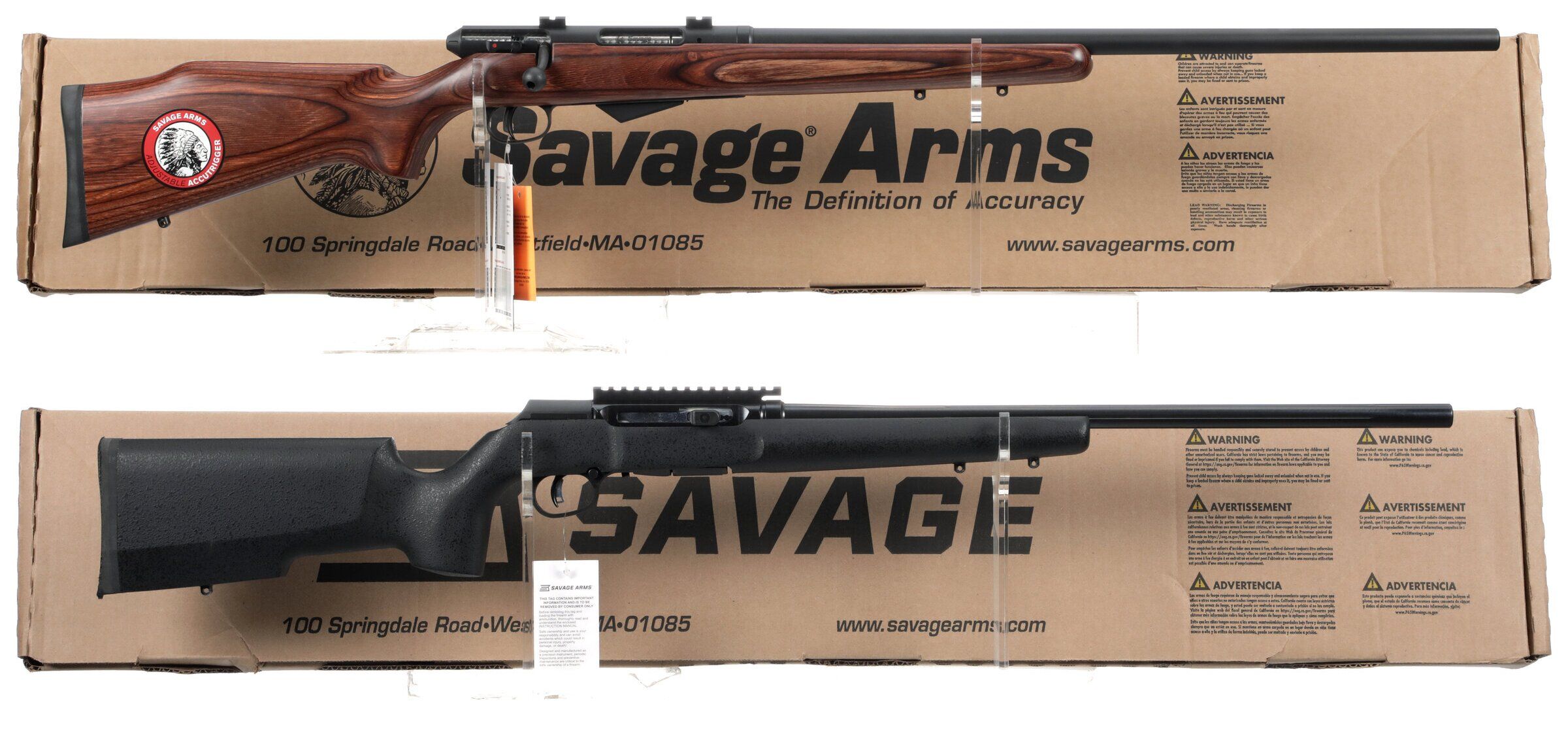 Two Savage Rifles with Boxes | Rock Island Auction