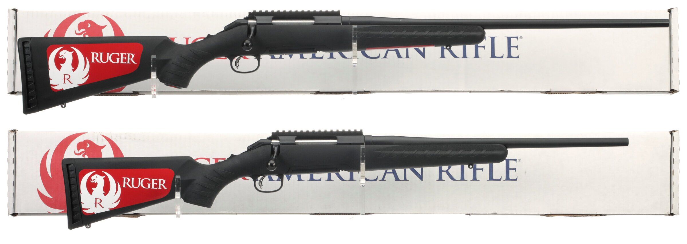 Two Ruger American Bolt Action Rifles with Boxes | Rock Island Auction