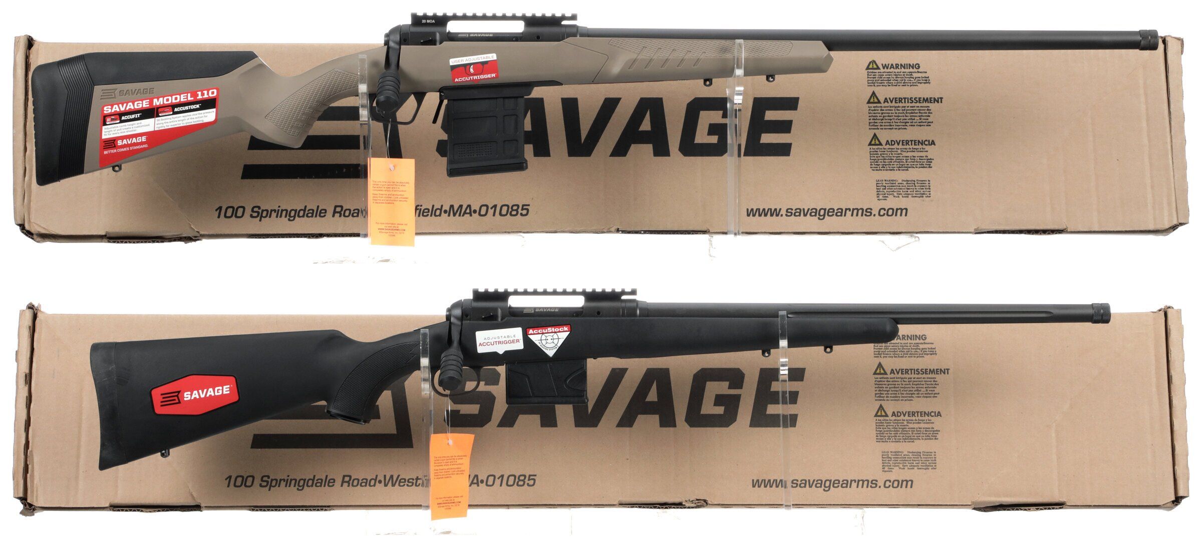 Two Savage Bolt Action Rifles with Boxes | Rock Island Auction