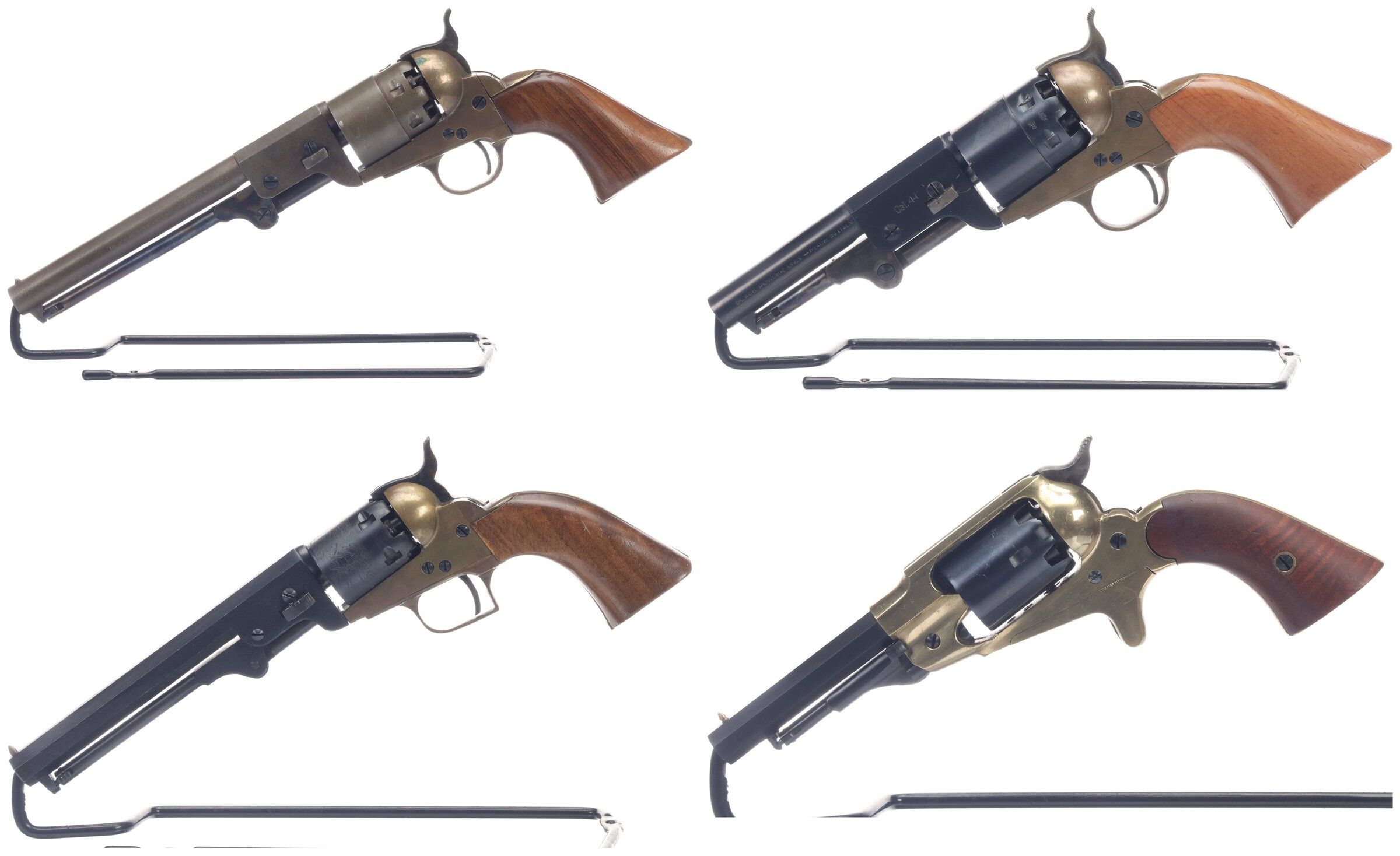 Four Italian Single Action Percussion Revolvers | Rock Island Auction