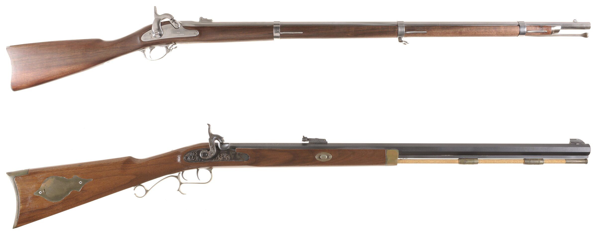 Two Contemporary Percussion Rifles | Rock Island Auction