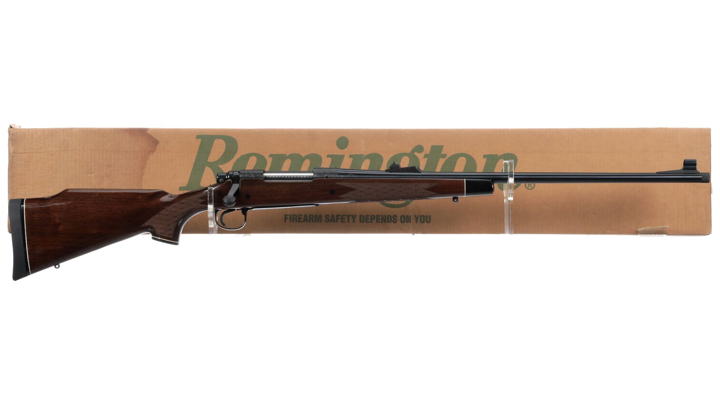 Engraved Remington Model 700 BDL Custom Deluxe Bolt Action Rifle | Rock ...
