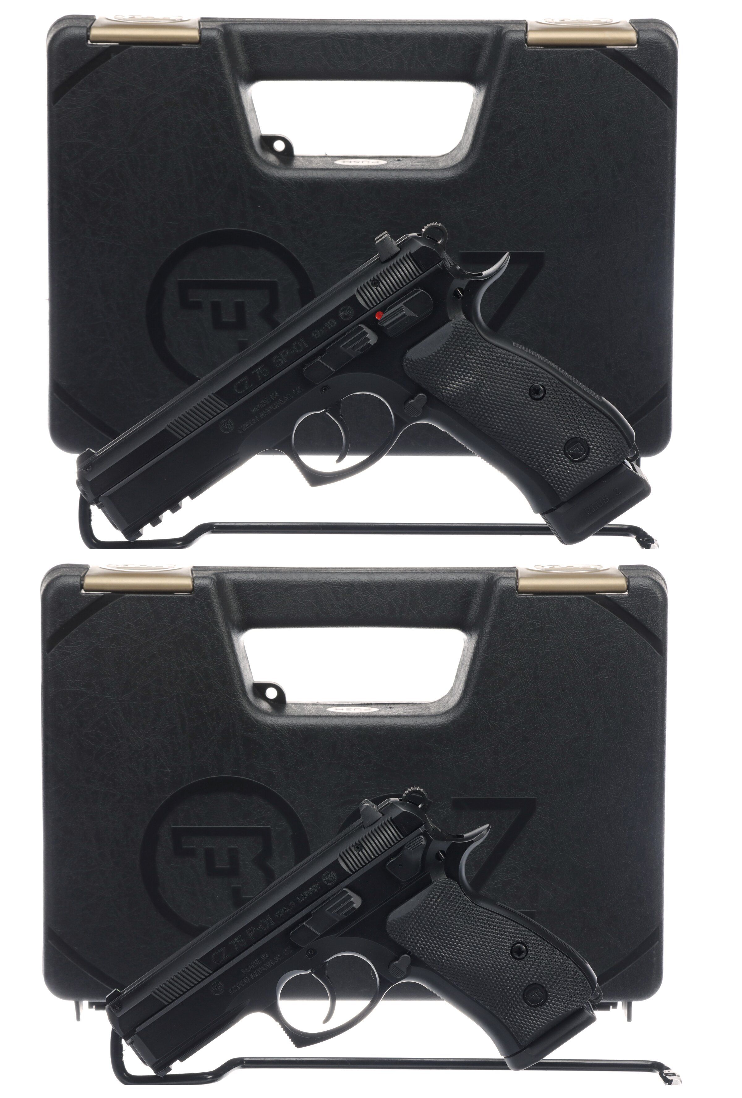 Two CZ Model 75 Semi-Automatic Pistols with Cases | Rock Island Auction