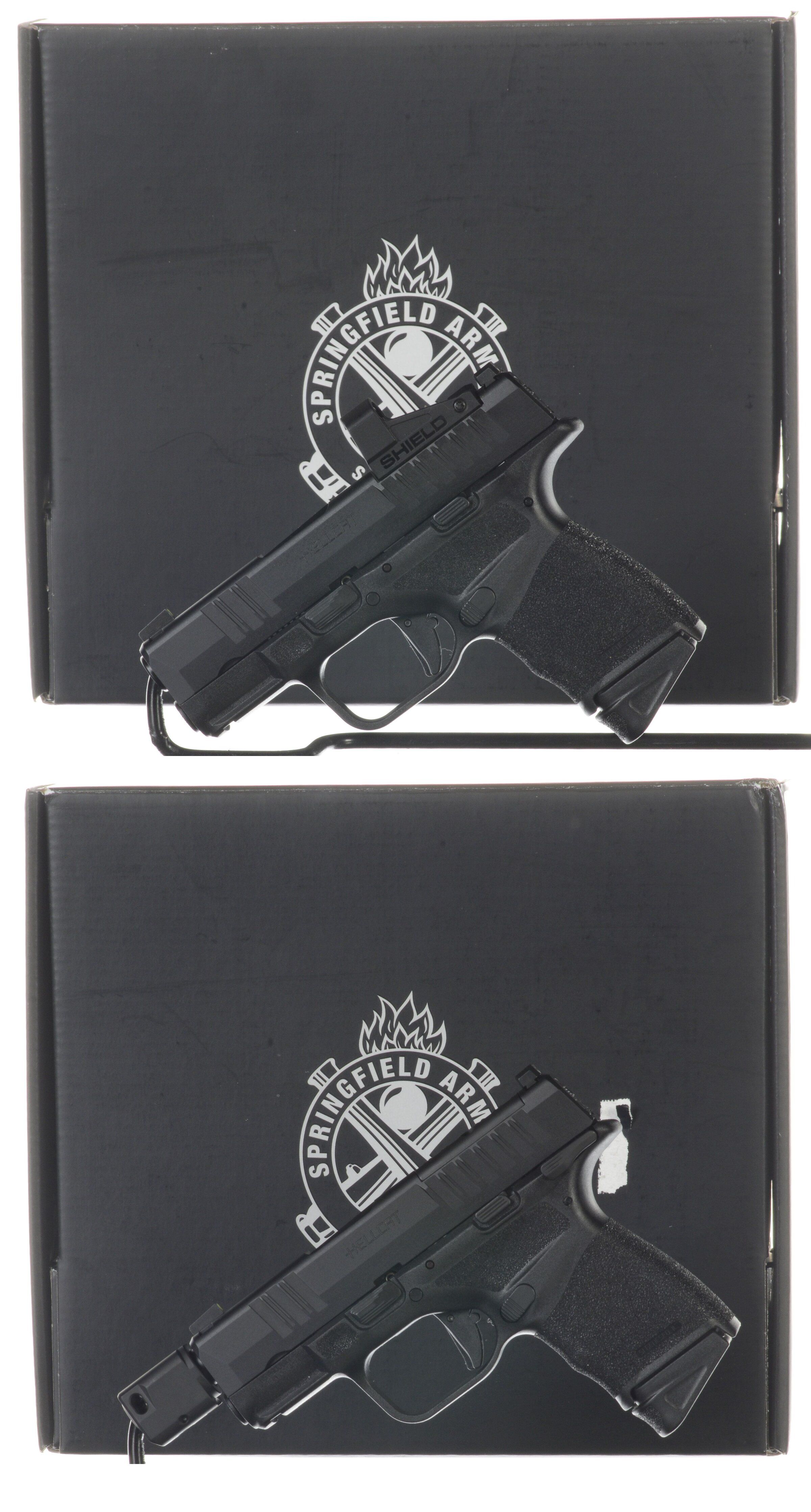 Two Springfield Hellcat Semi-Automatic Pistols with Boxes | Rock Island ...