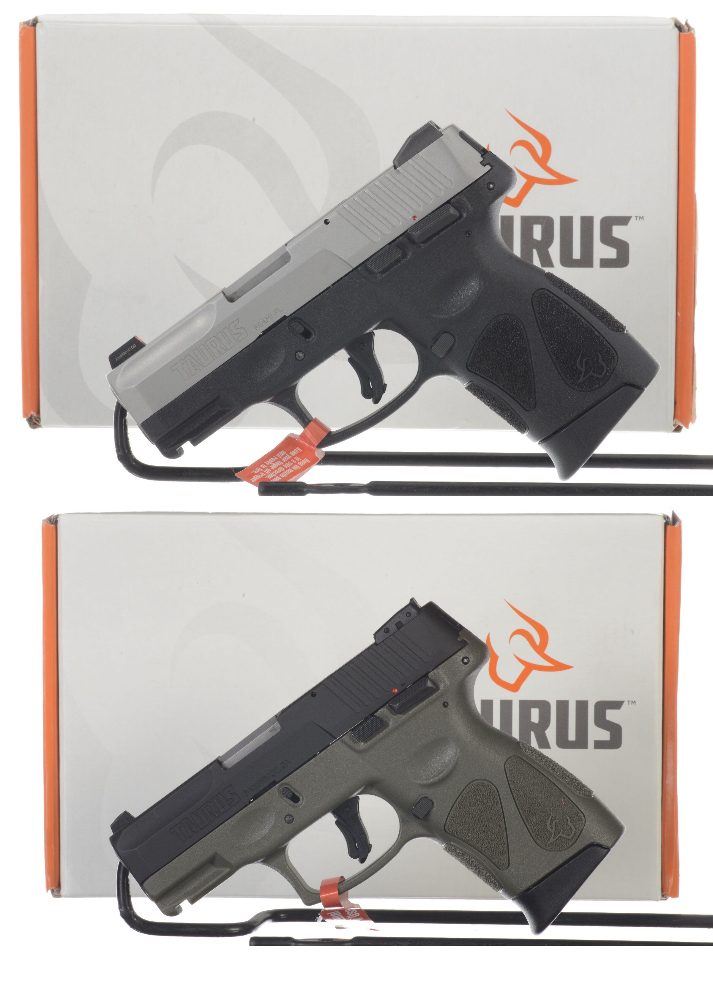 Two Taurus Model G2C Semi-Automatic Pistols with Boxes | Rock Island ...