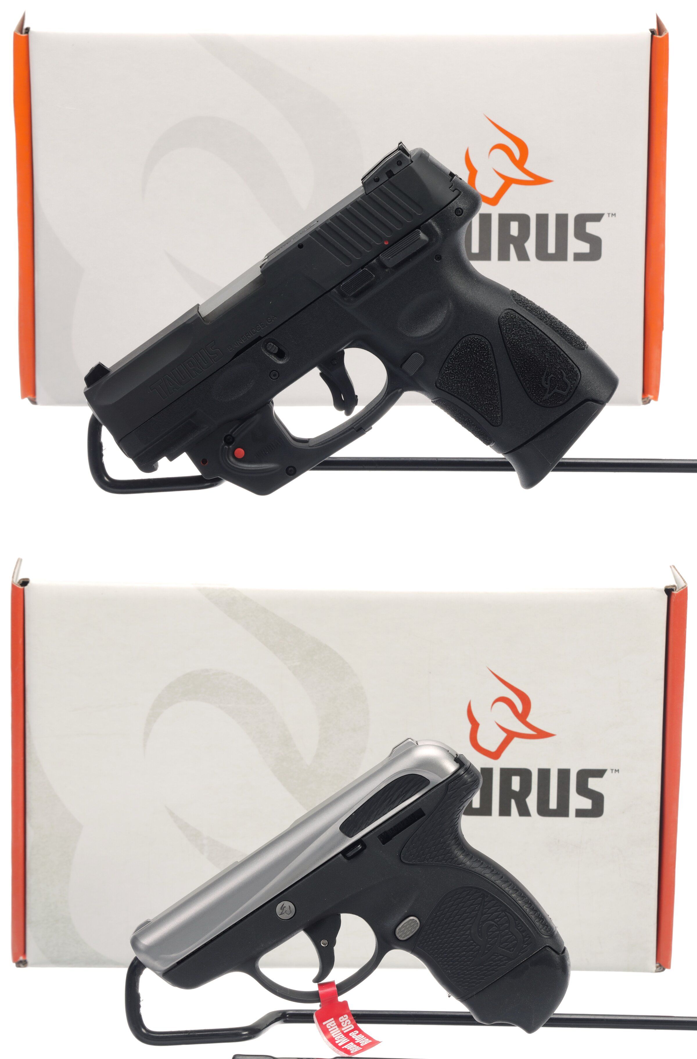 Two Taurus Semi-Automatic Pistols with Boxes | Rock Island Auction