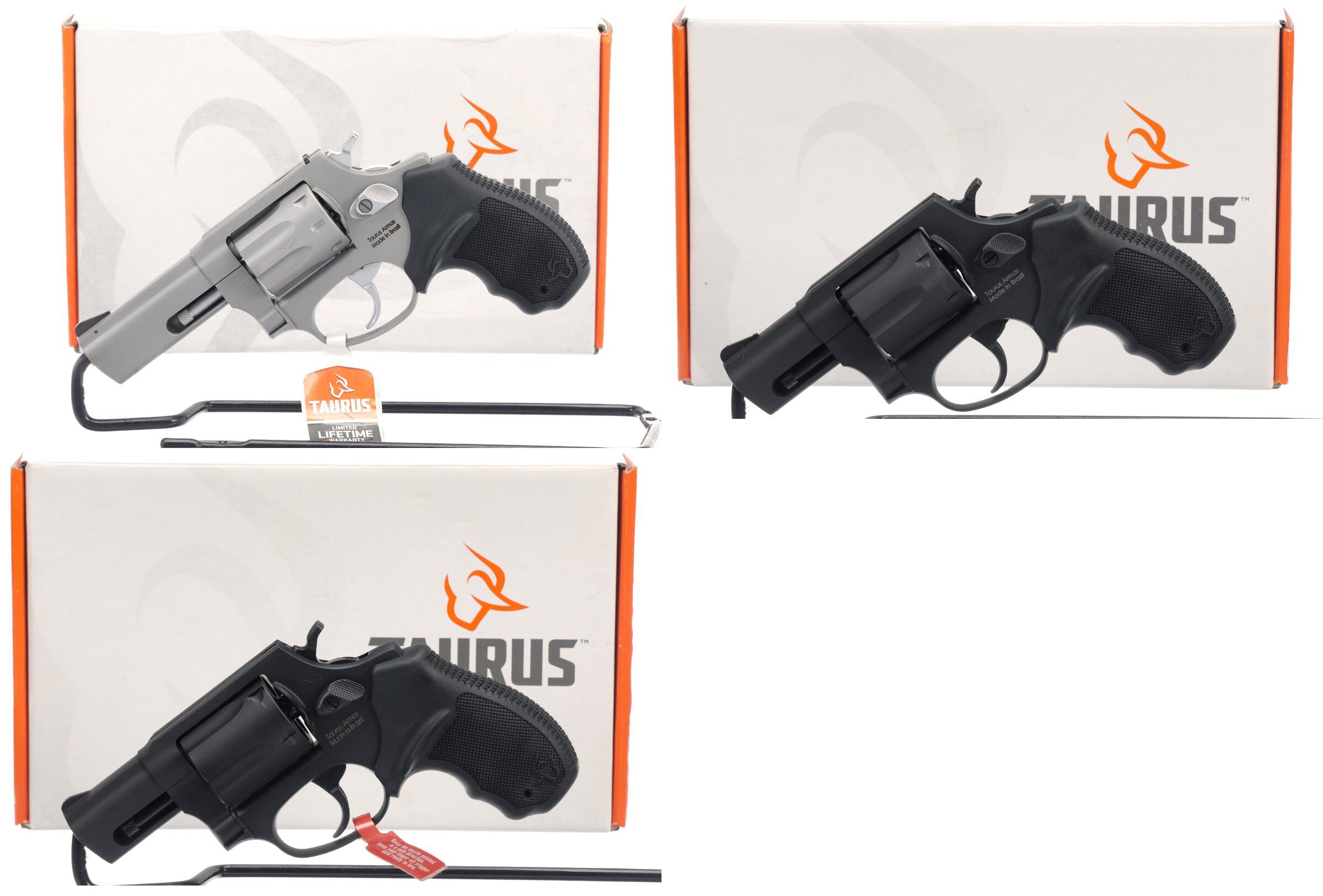 Three Taurus Double Action Revolvers with Boxes | Rock Island Auction