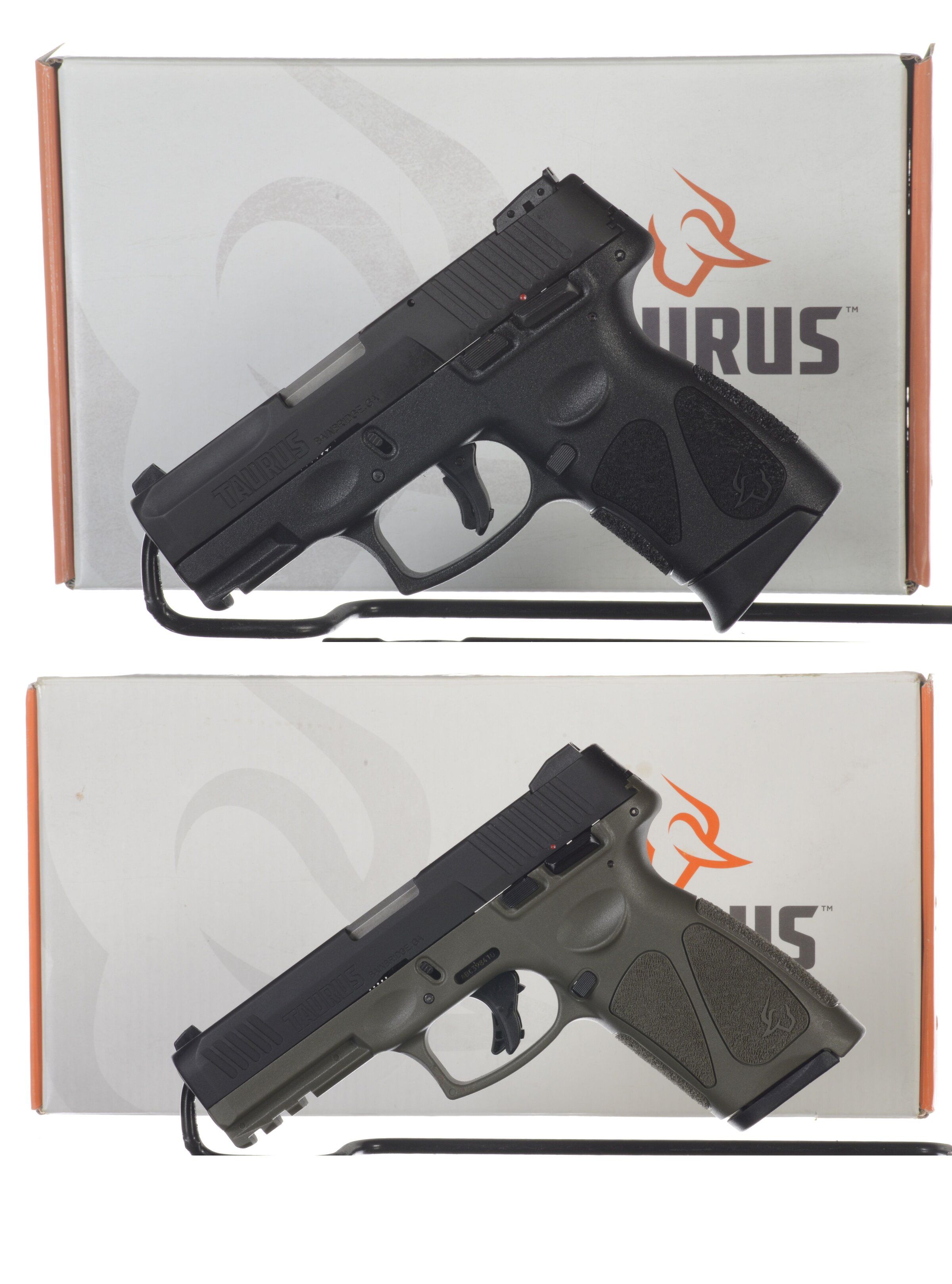 Two Taurus Semi-Automatic Pistols with Boxes | Rock Island Auction