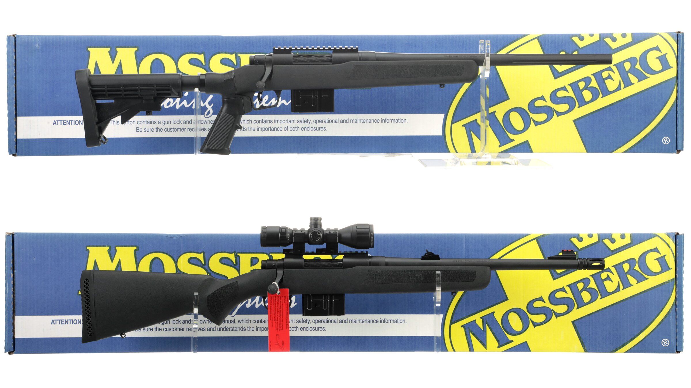Two Mossberg MVP Bolt Action Rifles with Boxes | Rock Island Auction