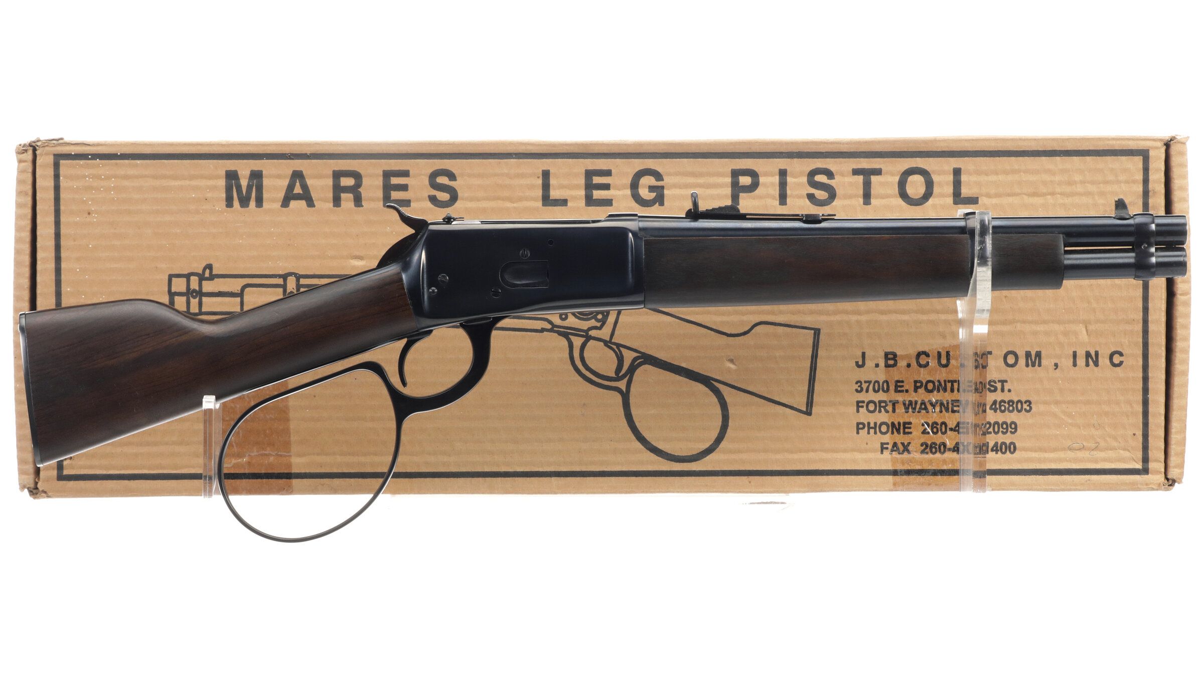JB Custom Mares Leg Lever Action Pistol with Box | Rock Island Auction