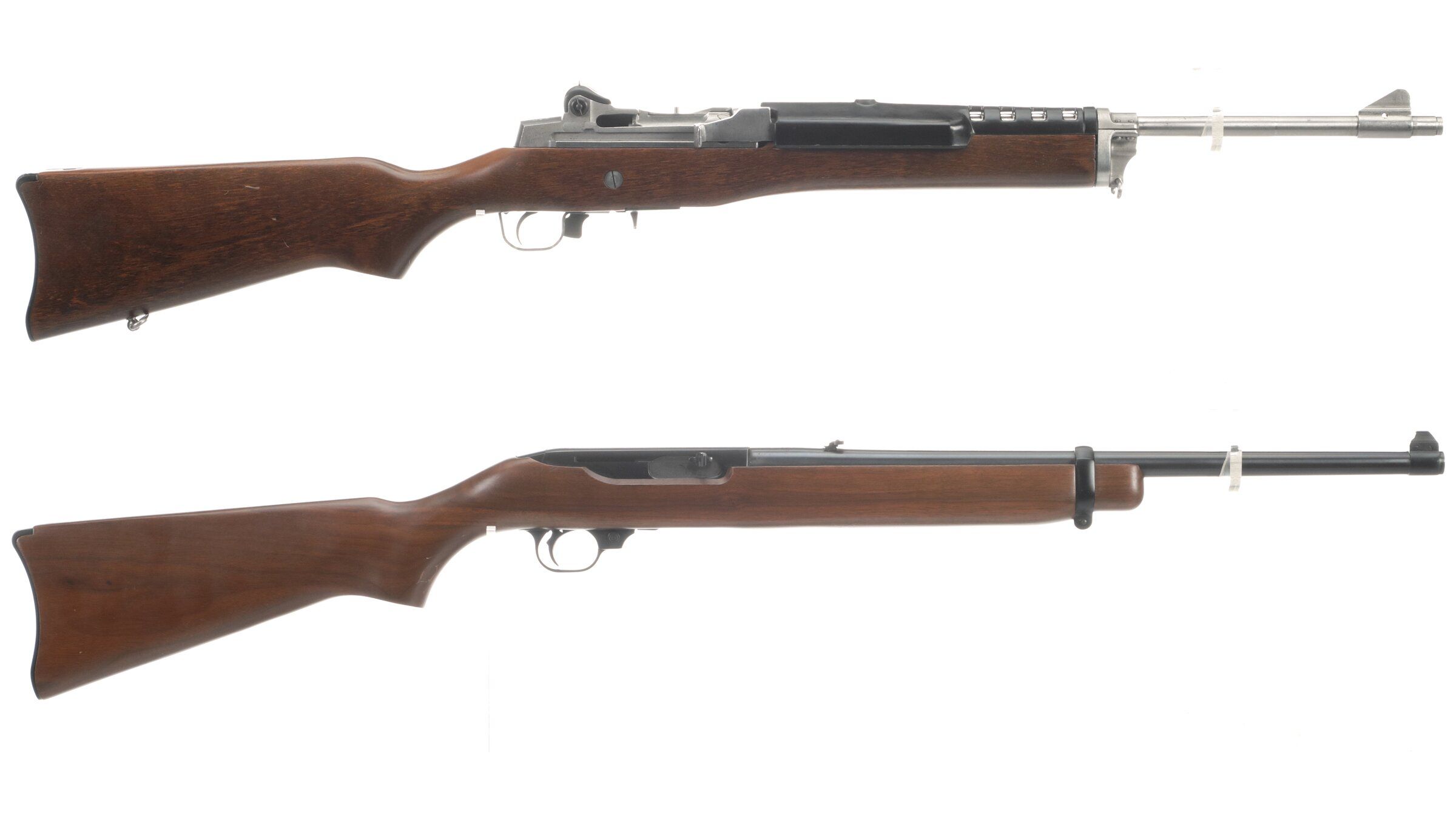 Two Ruger Semi-Automatic Rifles -A) Ruger Model Mini 14 | Rock Island ...