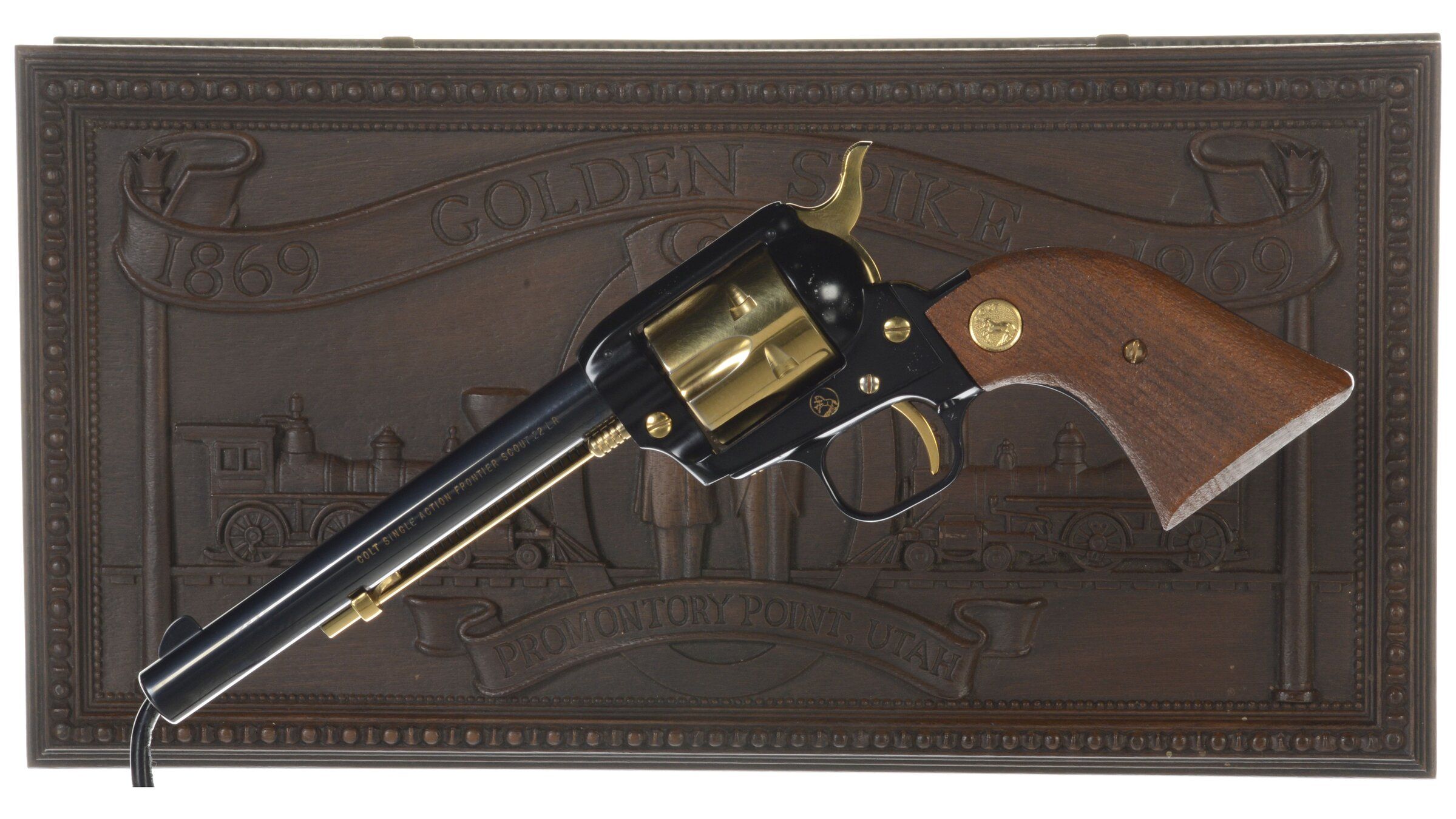 Colt Frontier Scout Golden Spike Commemorative Revolver | Rock Island ...