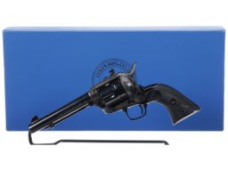 Engraved Black Powder Frame Colt Single Action Army Revolver | Rock ...