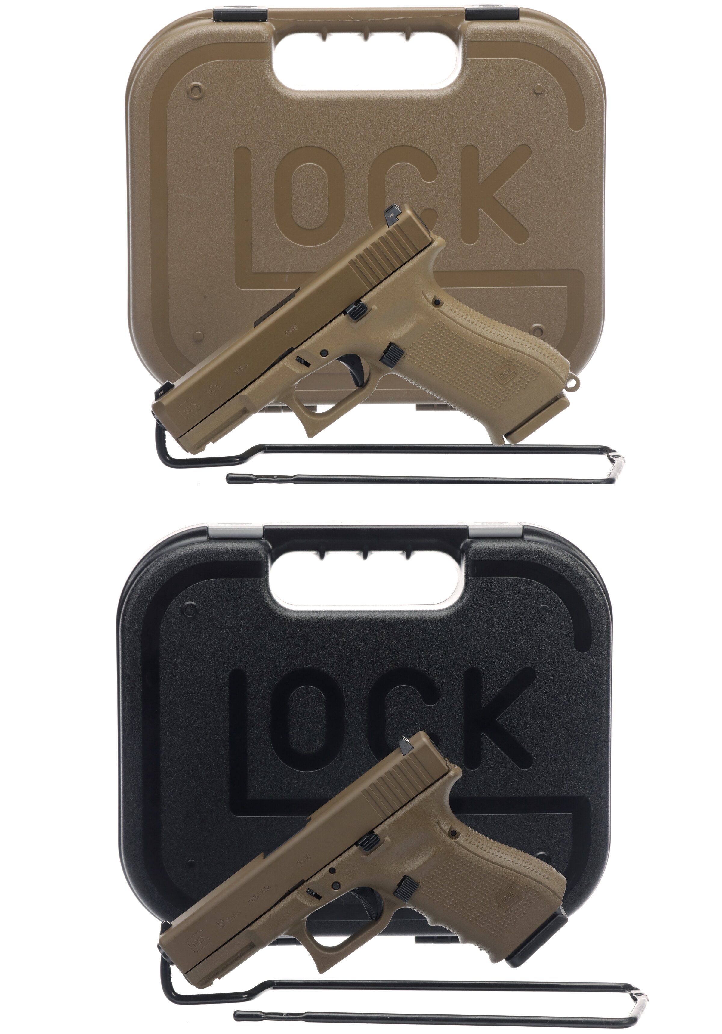 Two Glock Model 19 Semi-Automatic Pistols with Cases | Rock Island Auction