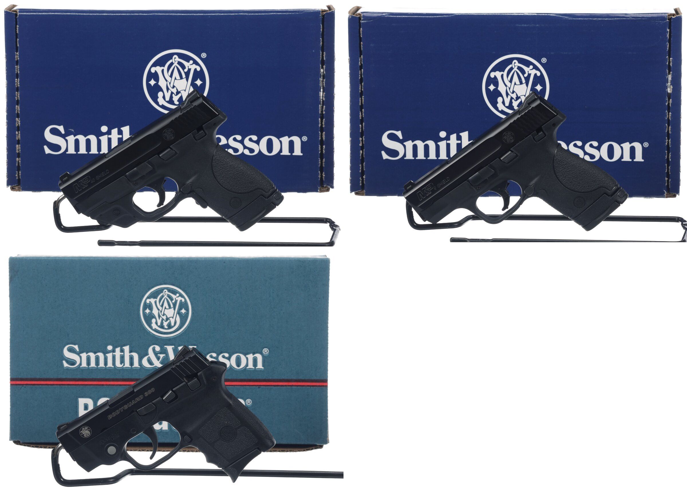 Three Smith & Wesson Semi-Automatic Pistols with Boxes | Rock Island ...