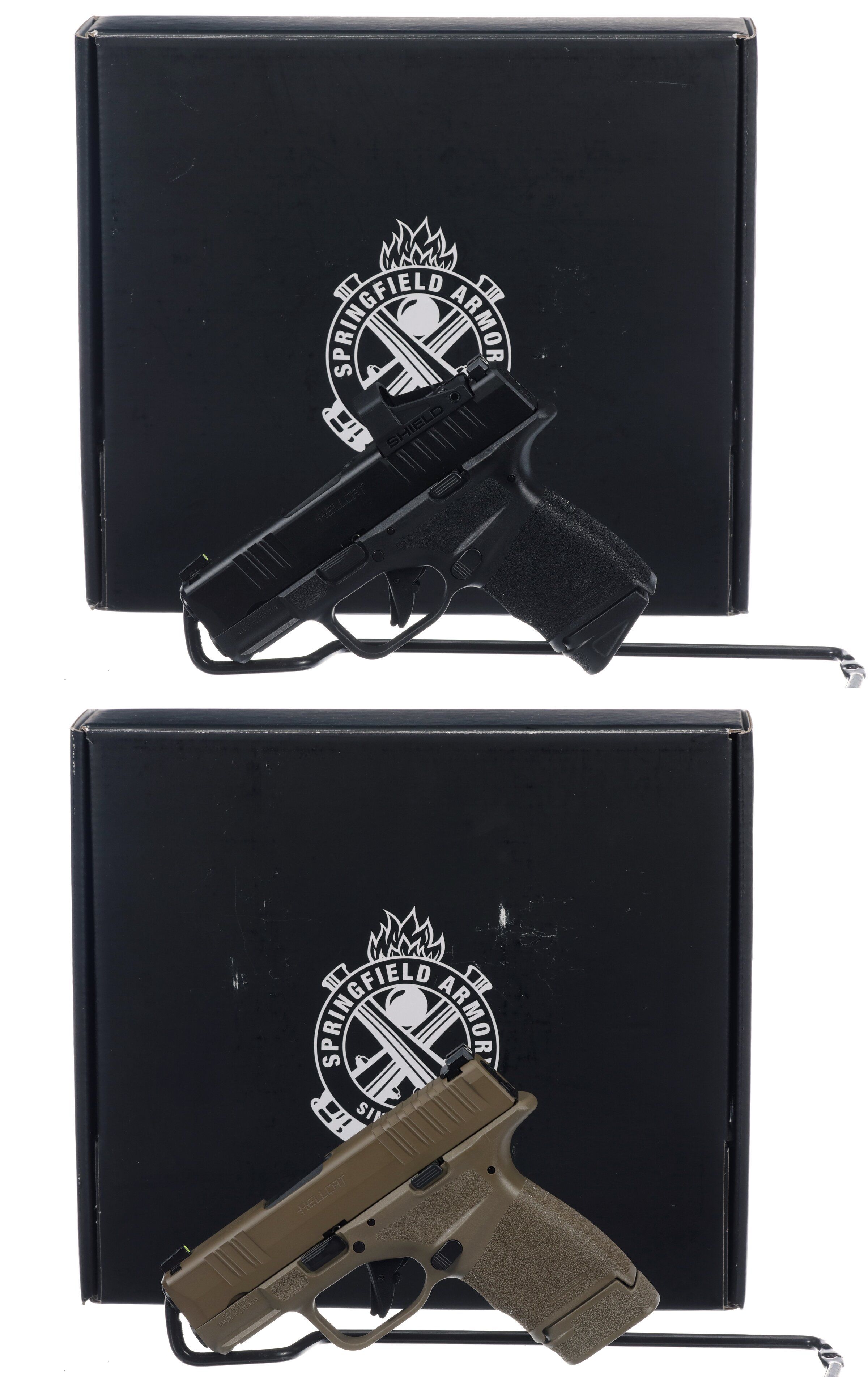 Two Springfield Hellcat Semi-Automatic Pistols with Boxes | Rock Island ...