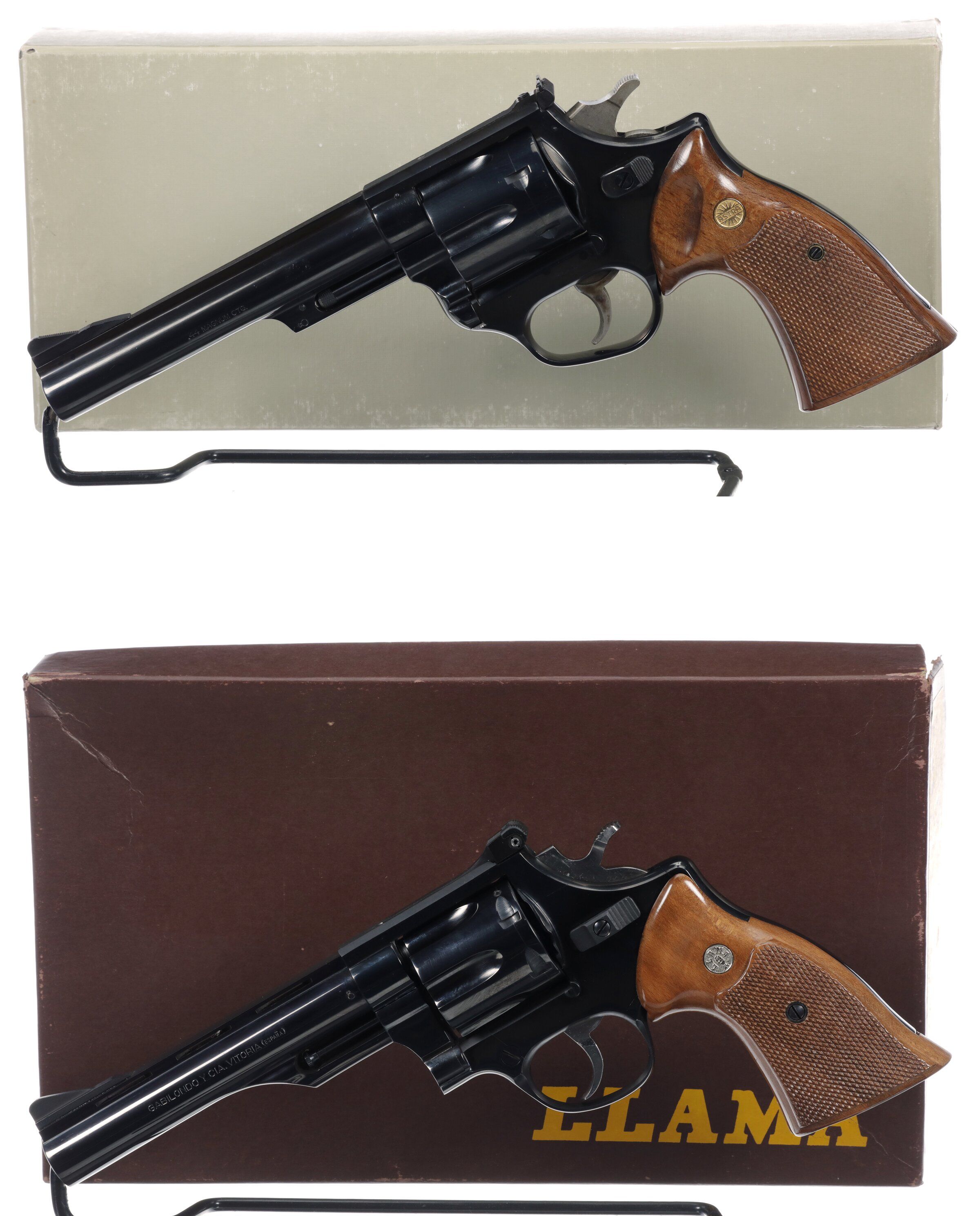 Two Spanish Double Action Revolvers with Boxes | Rock Island Auction