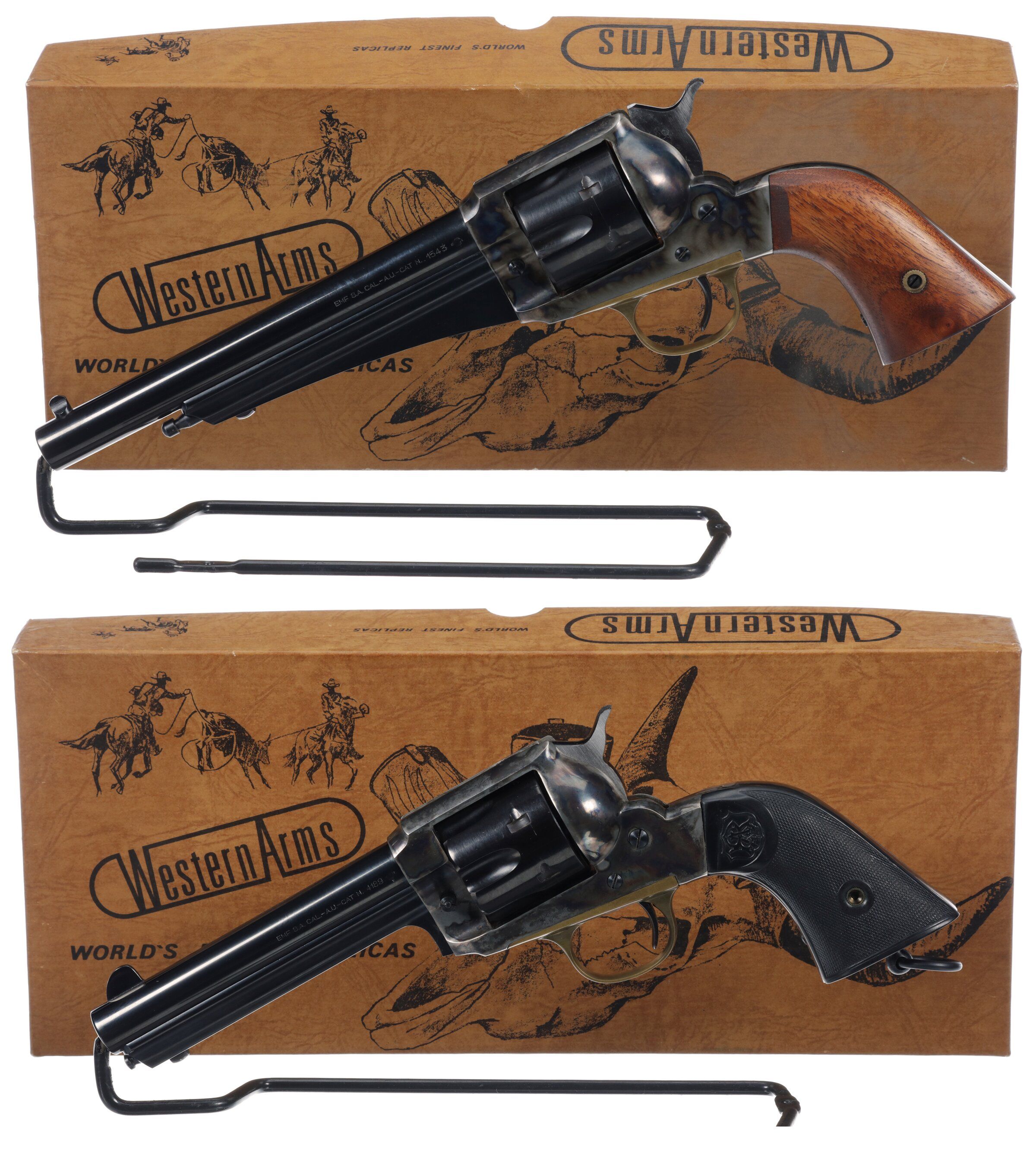 Two Uberti Model 1875 Single Action Revolvers with Boxes | Rock Island ...