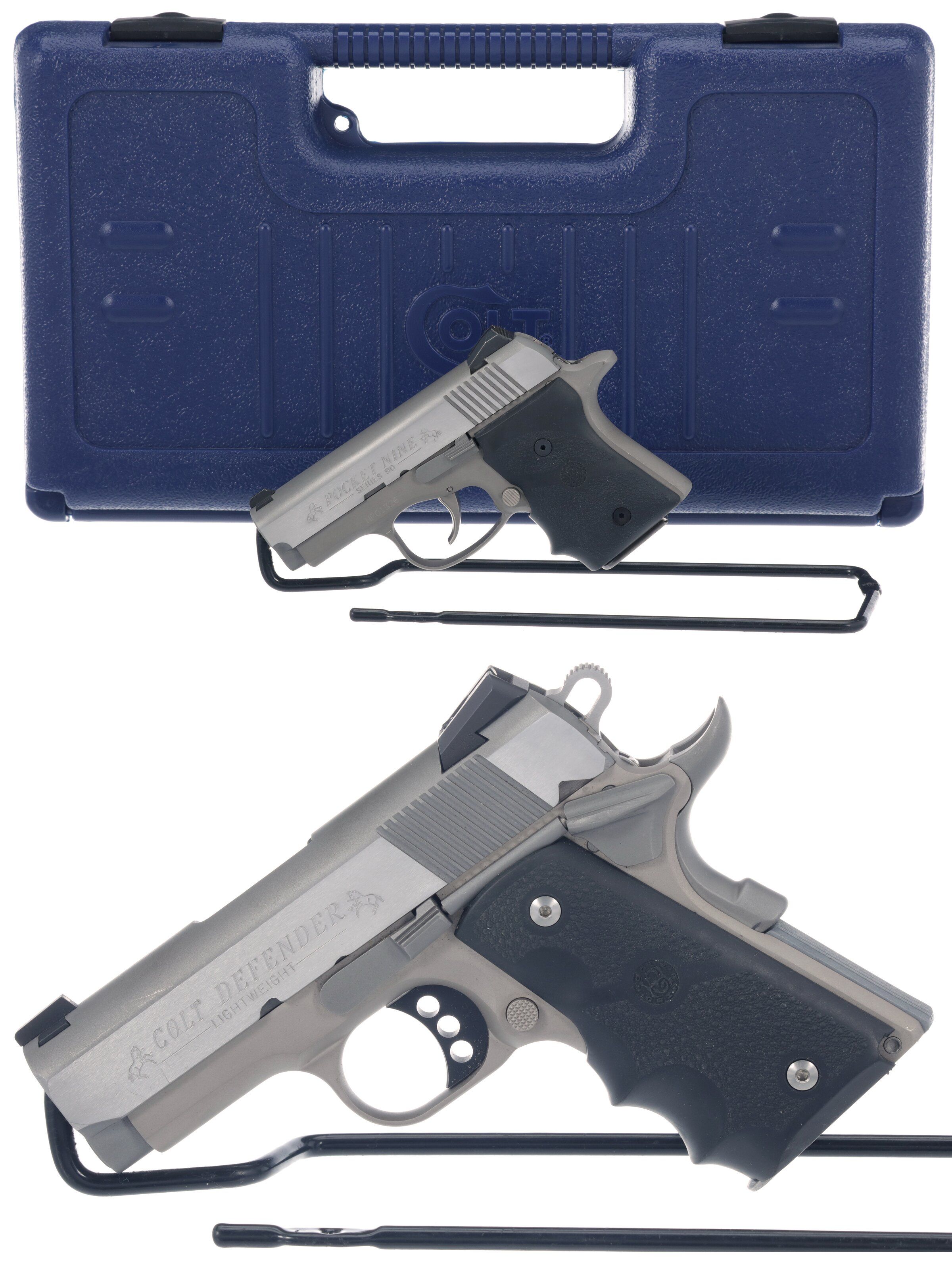 Two Colt Pocket 9 Semi-Automatic Pistols | Rock Island Auction