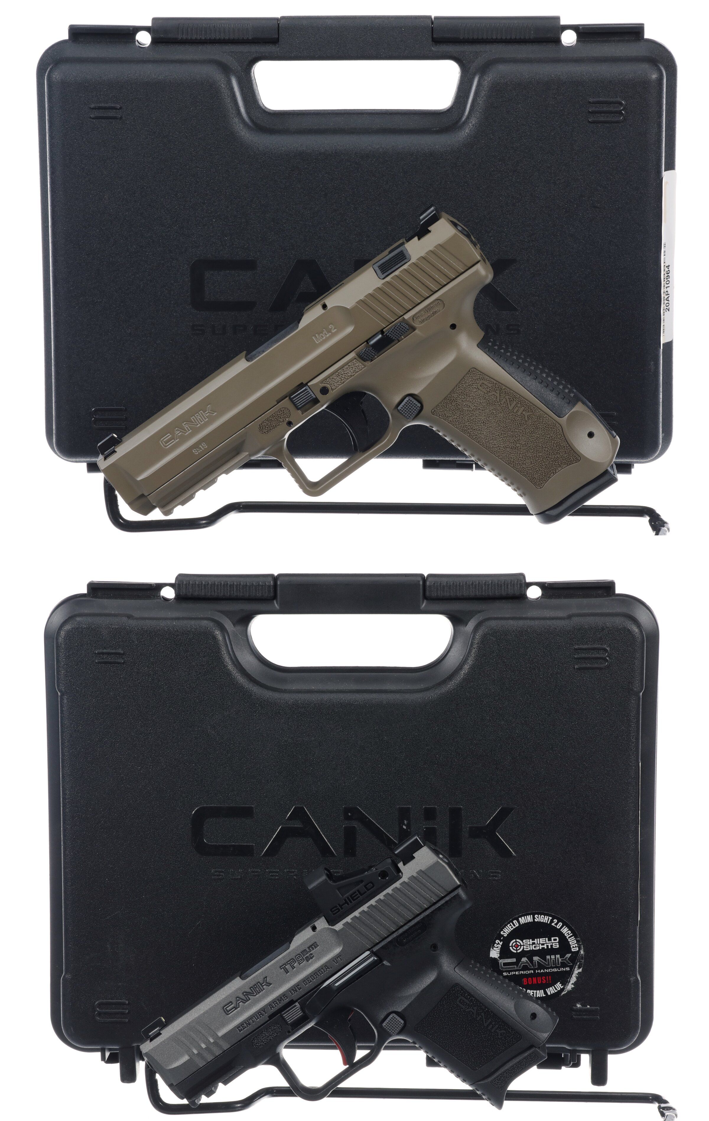 Two Canik Model TP9 Semi-Automatic Pistols with Cases | Rock Island Auction