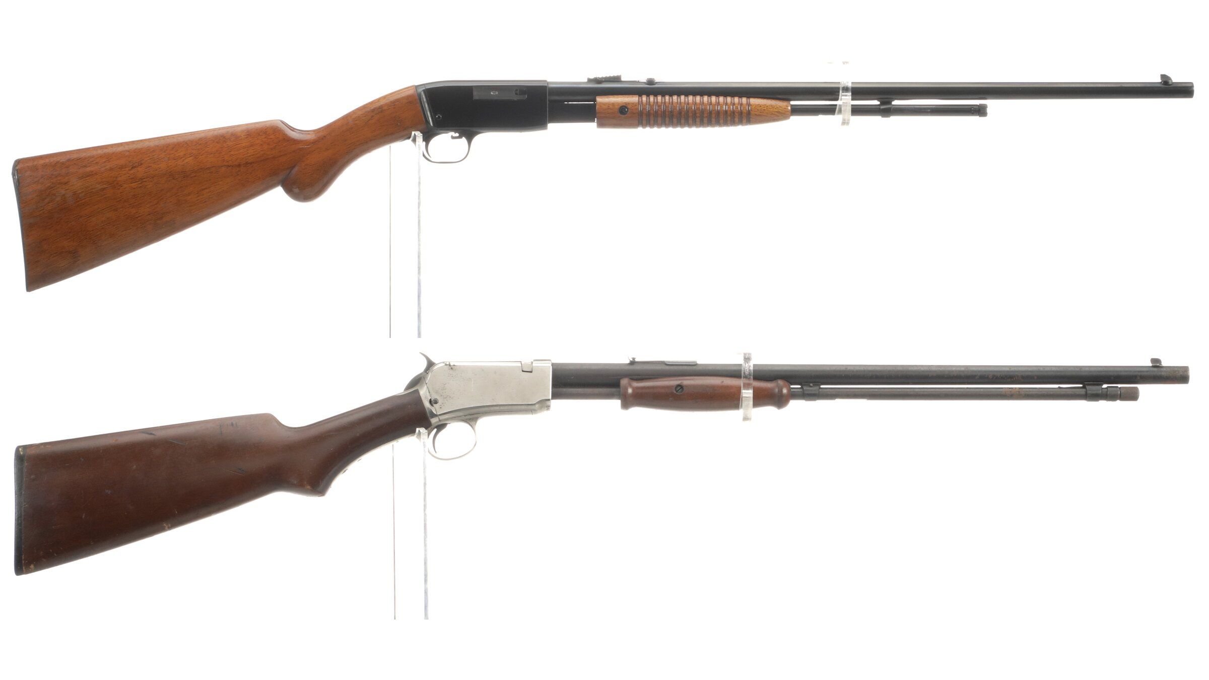 Two Slide Action Rifles | Rock Island Auction