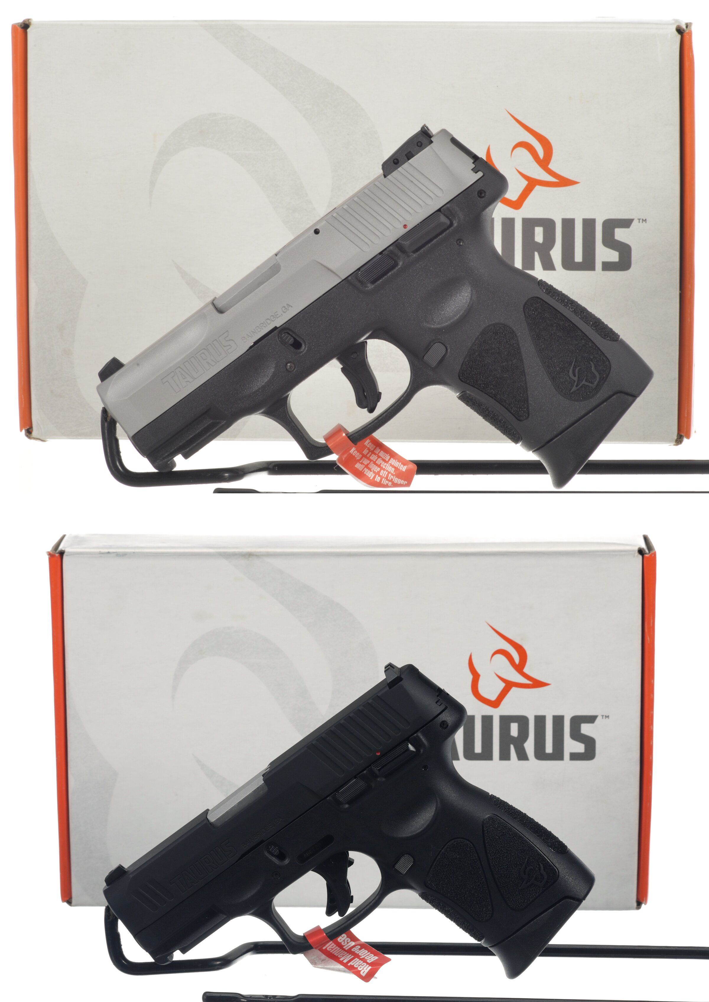 Two Taurus Semi-Automatic Pistols with Boxes | Rock Island Auction