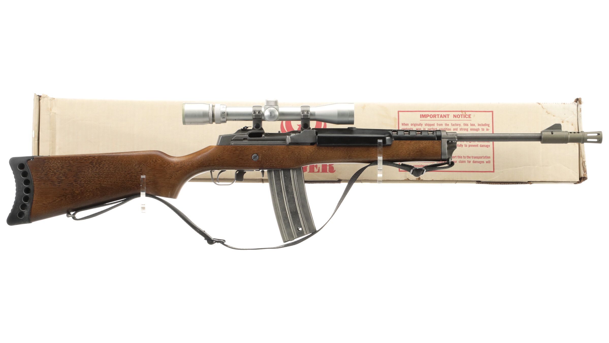 Ruger Mini-14 Ranch Rifle with Box and Scope | Rock Island Auction