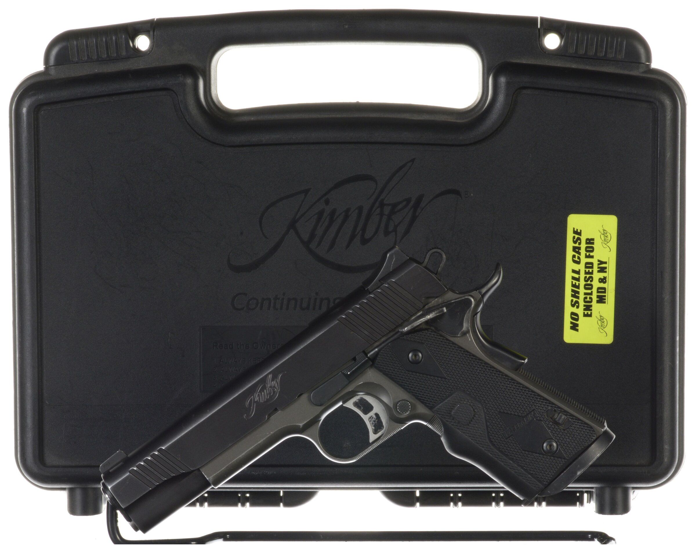 Kimber Tactical Custom Ii Semi Automatic Pistol With Case Rock Island