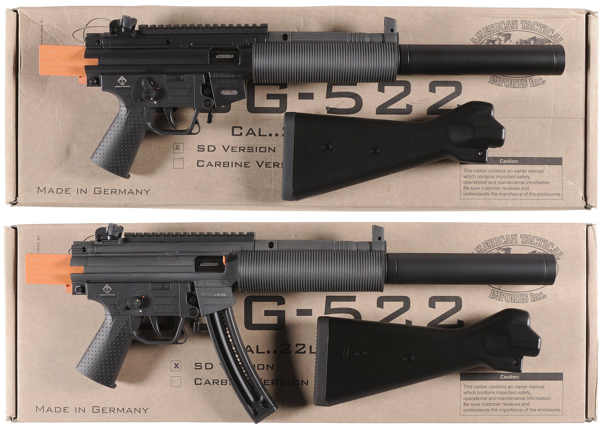 Two German Sports Group Model GSG-522 Rifles with Boxes | Rock Island Auction