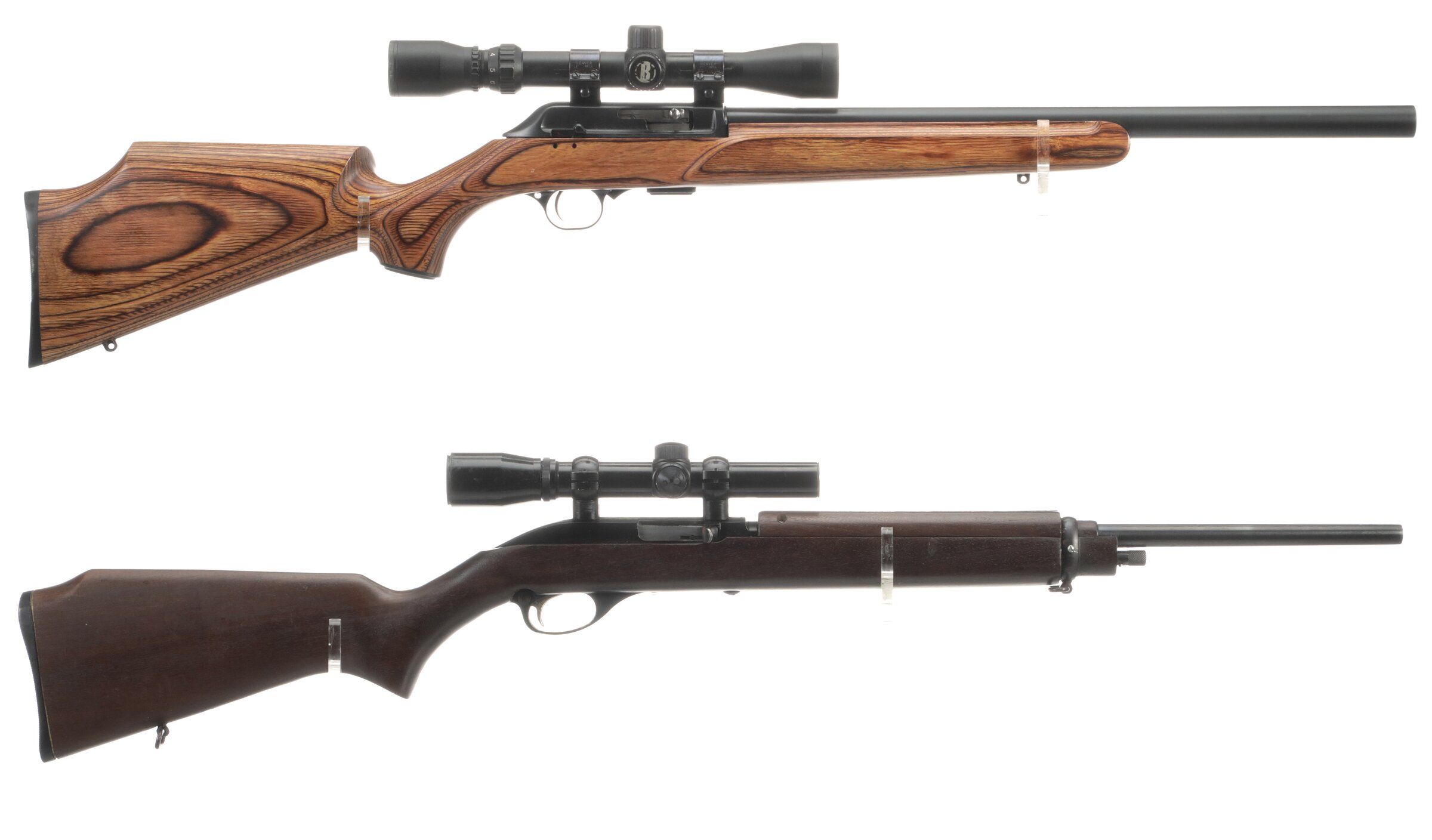 Two Semi-Automatic Rifles with Scopes | Rock Island Auction