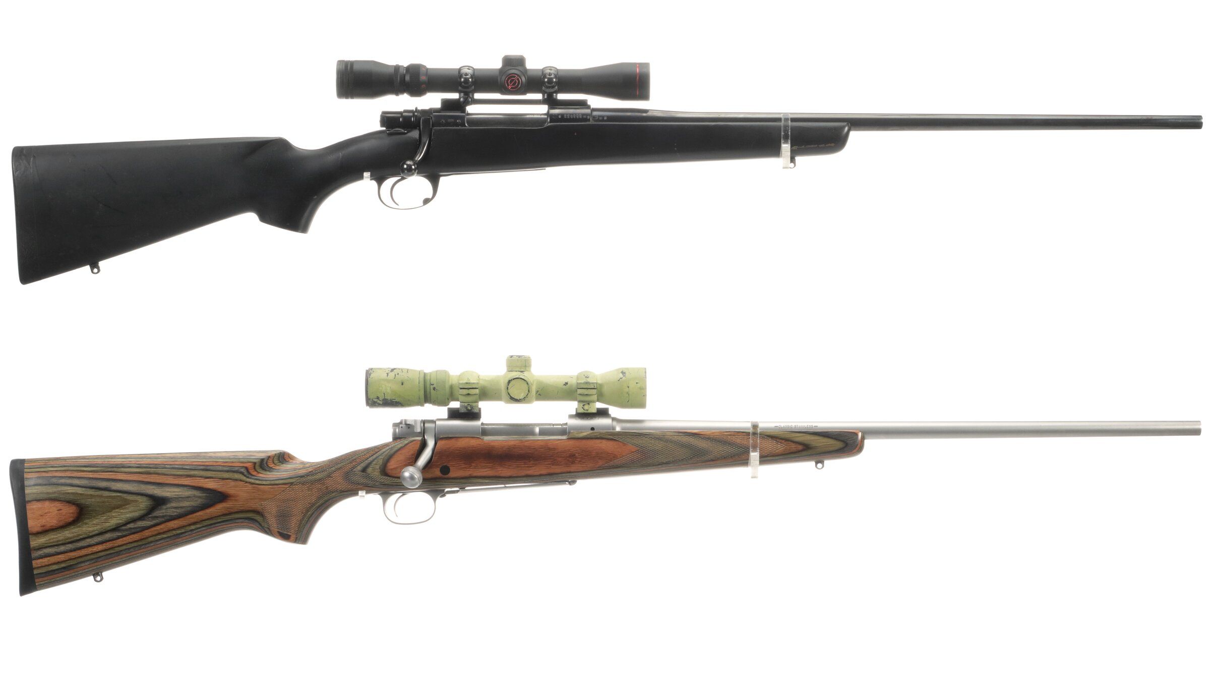 Two Bolt Action Rifles with Scopes | Rock Island Auction