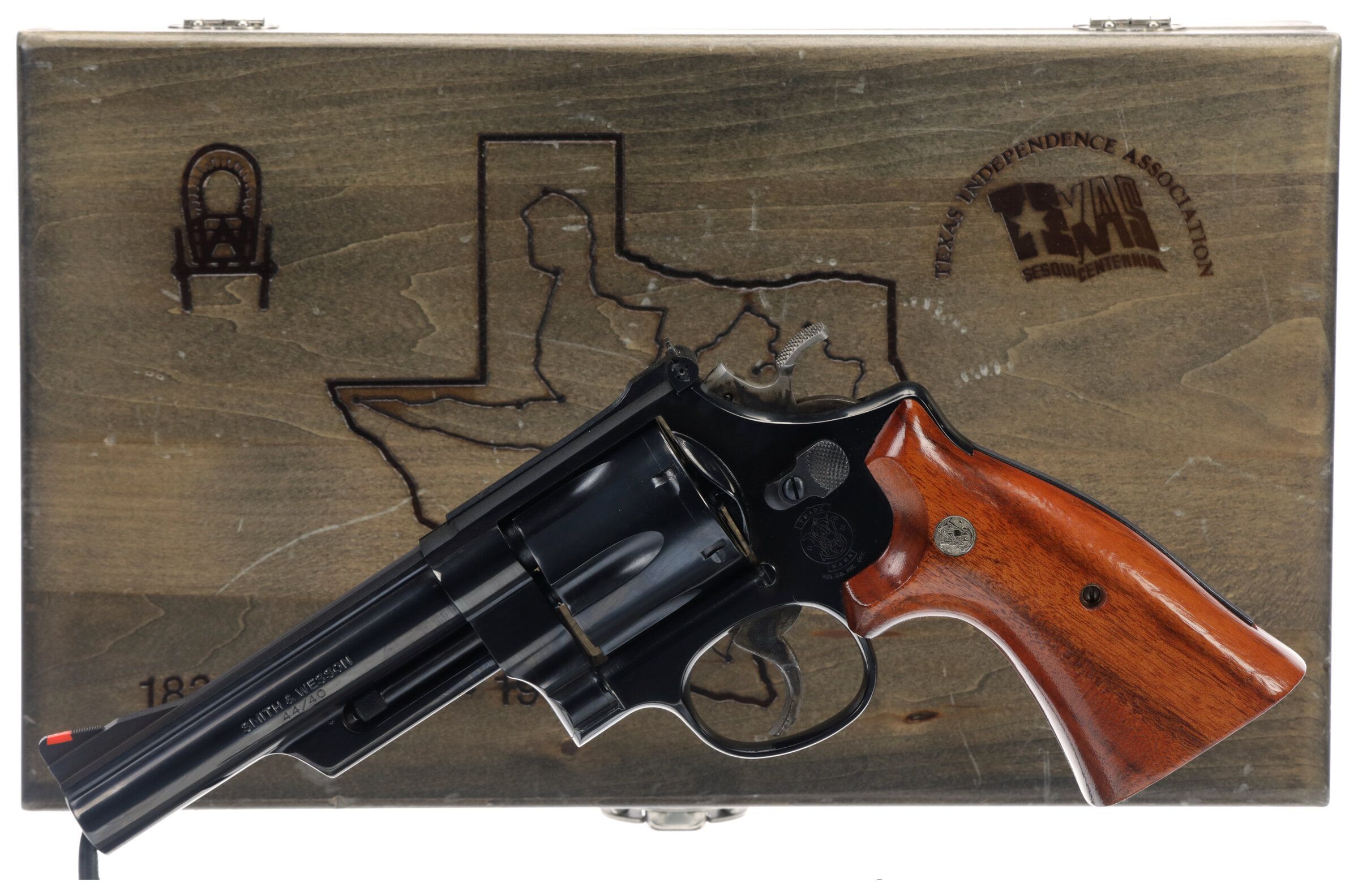 Smith & Wesson Model 544 Texas Wagon Train Revolver with Case | Rock ...