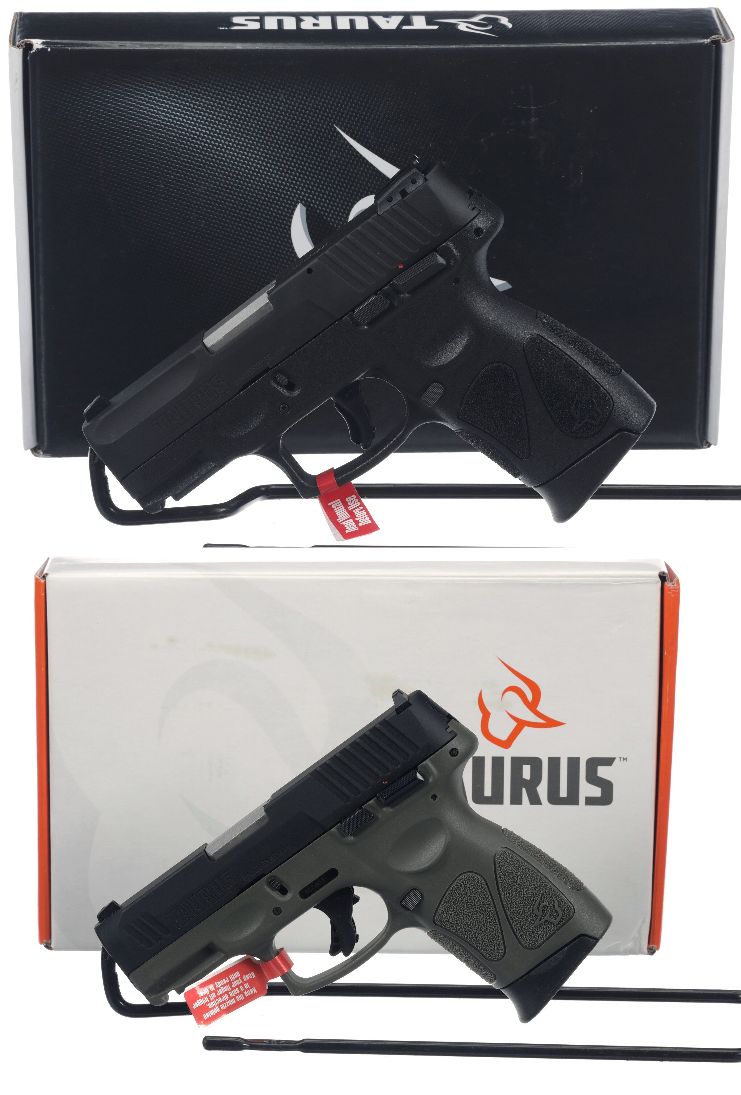 Two Taurus Semi-Automatic Pistols with Boxes | Rock Island Auction