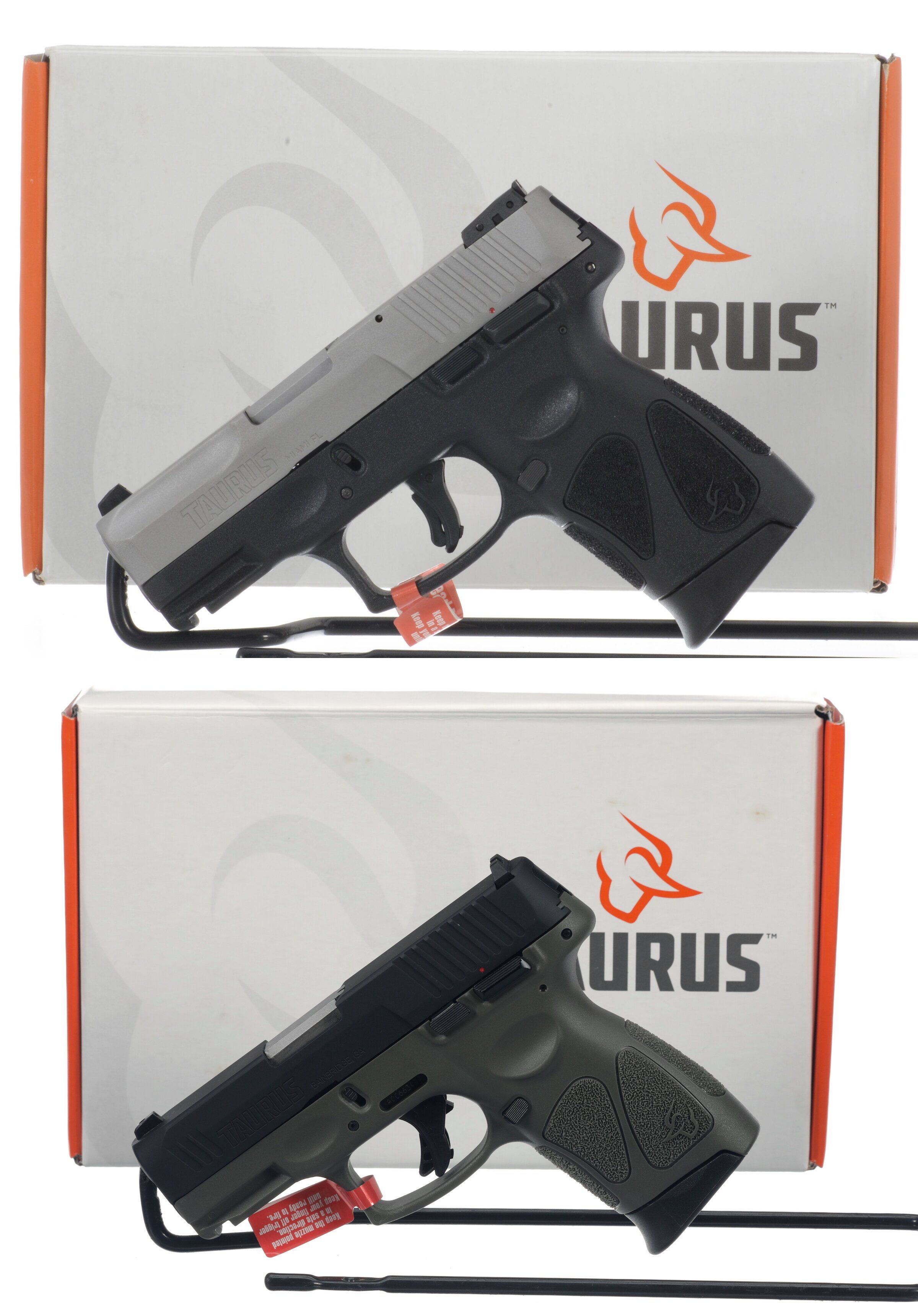 Two Taurus Semi-Automatic Pistols with Boxes | Rock Island Auction