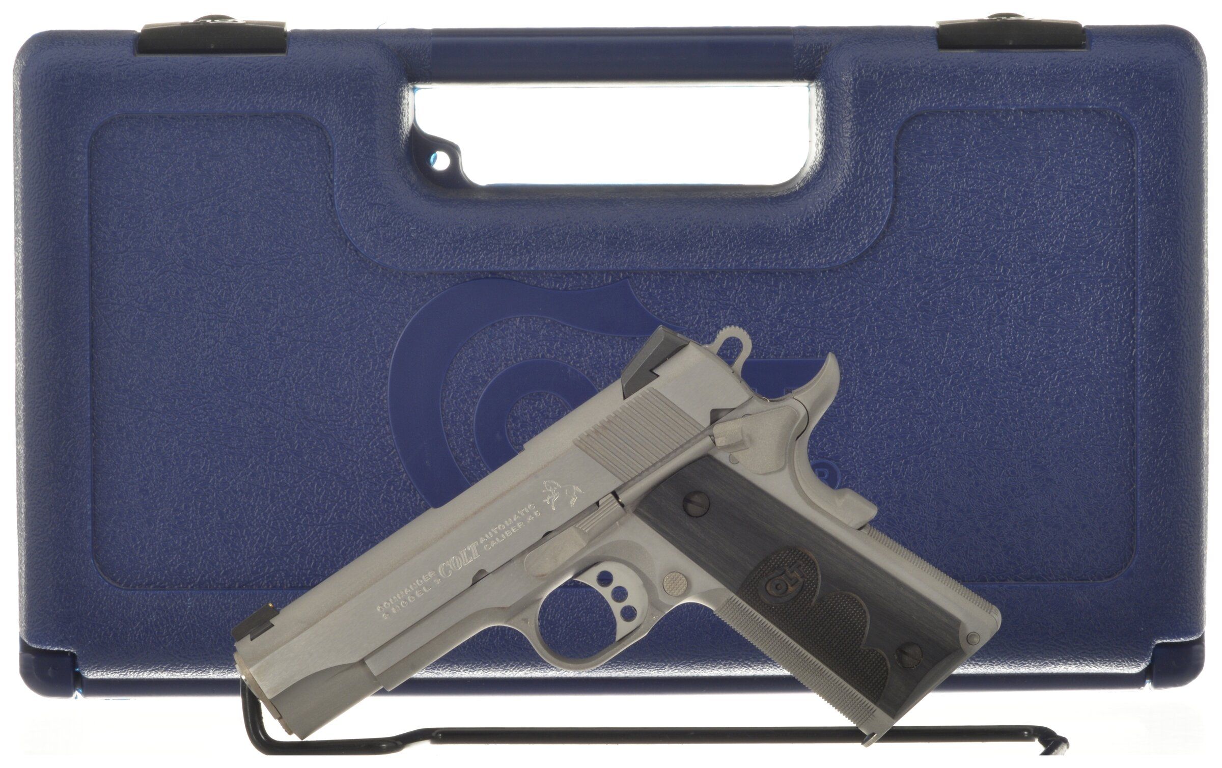 Colt Wiley Clapp Commander Model Semi-Automatic Pistol with Case | Rock ...